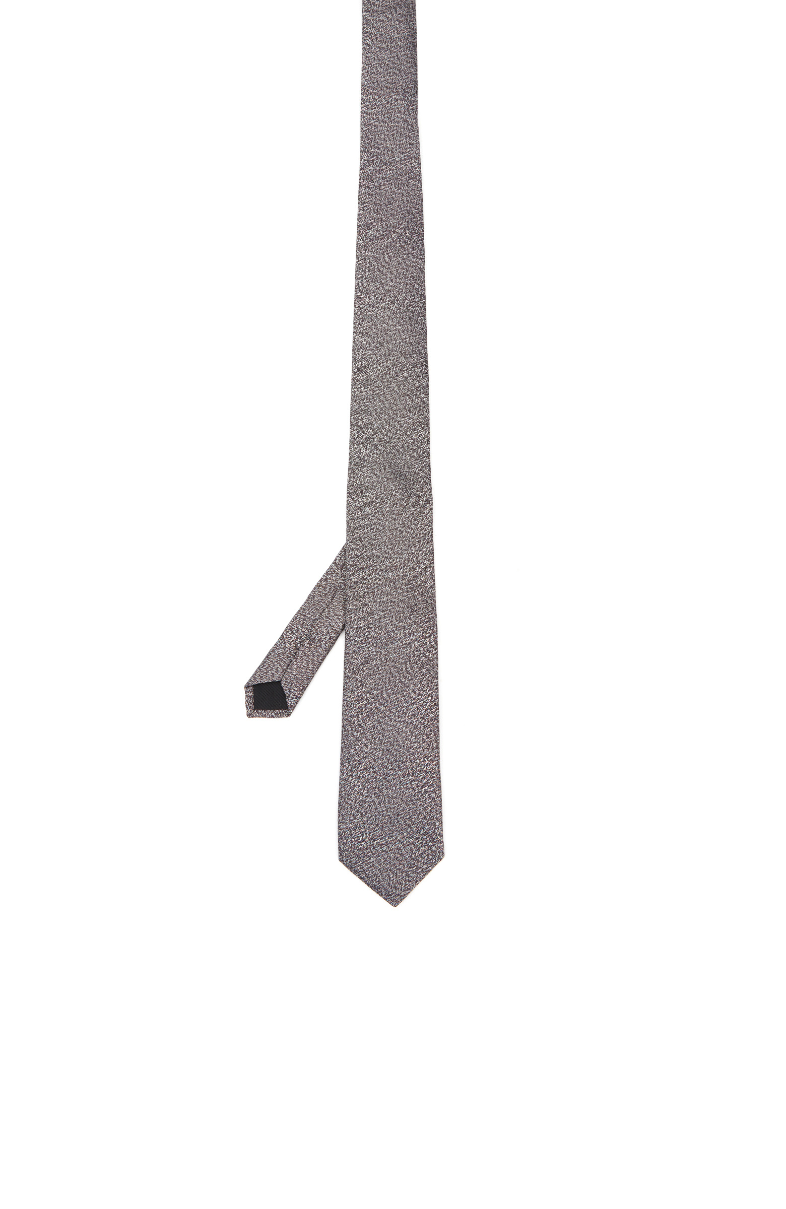 Kahverengi Desenli İpek Kravat