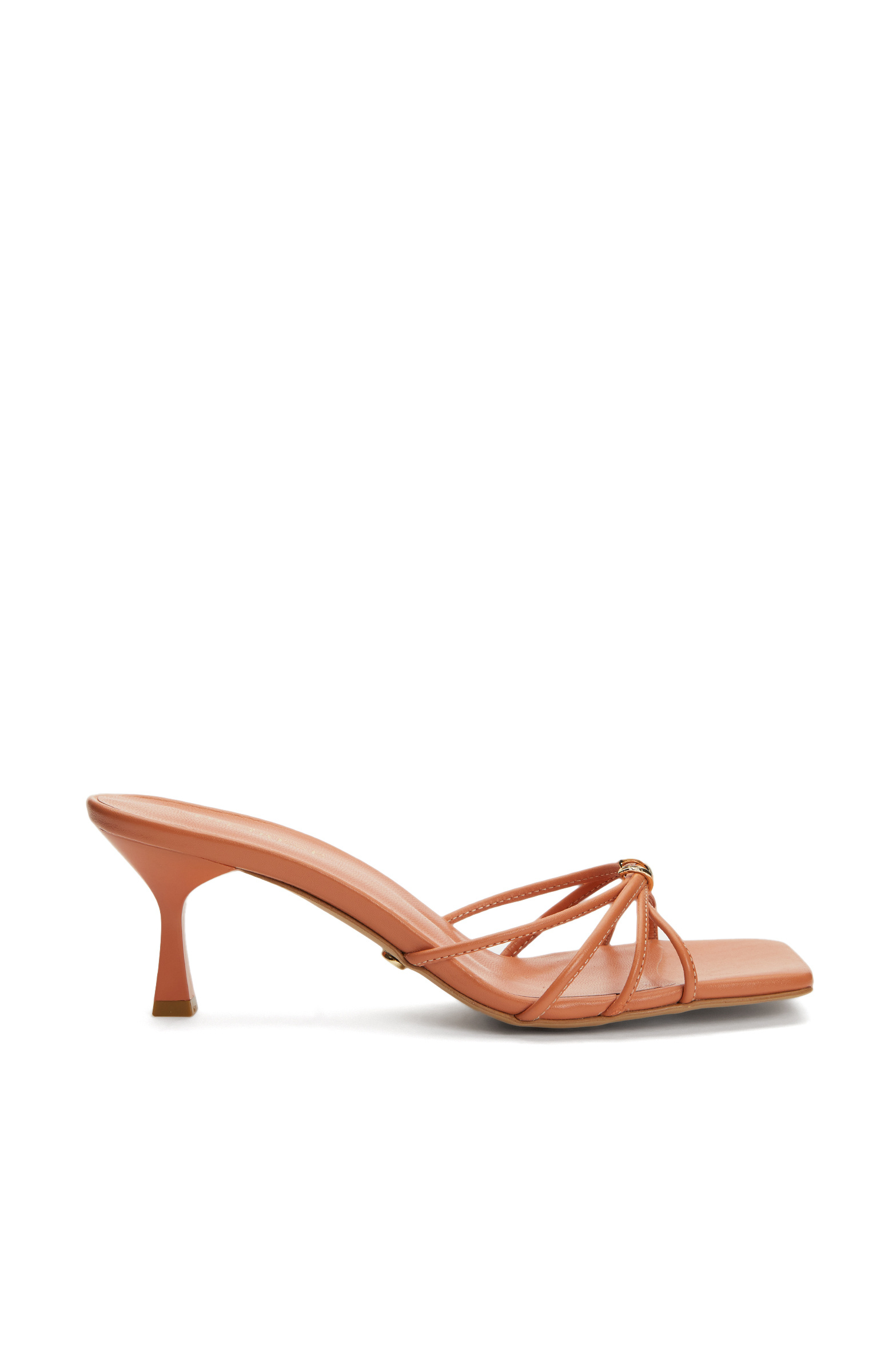 Turuncu Kadın Deri Terlik