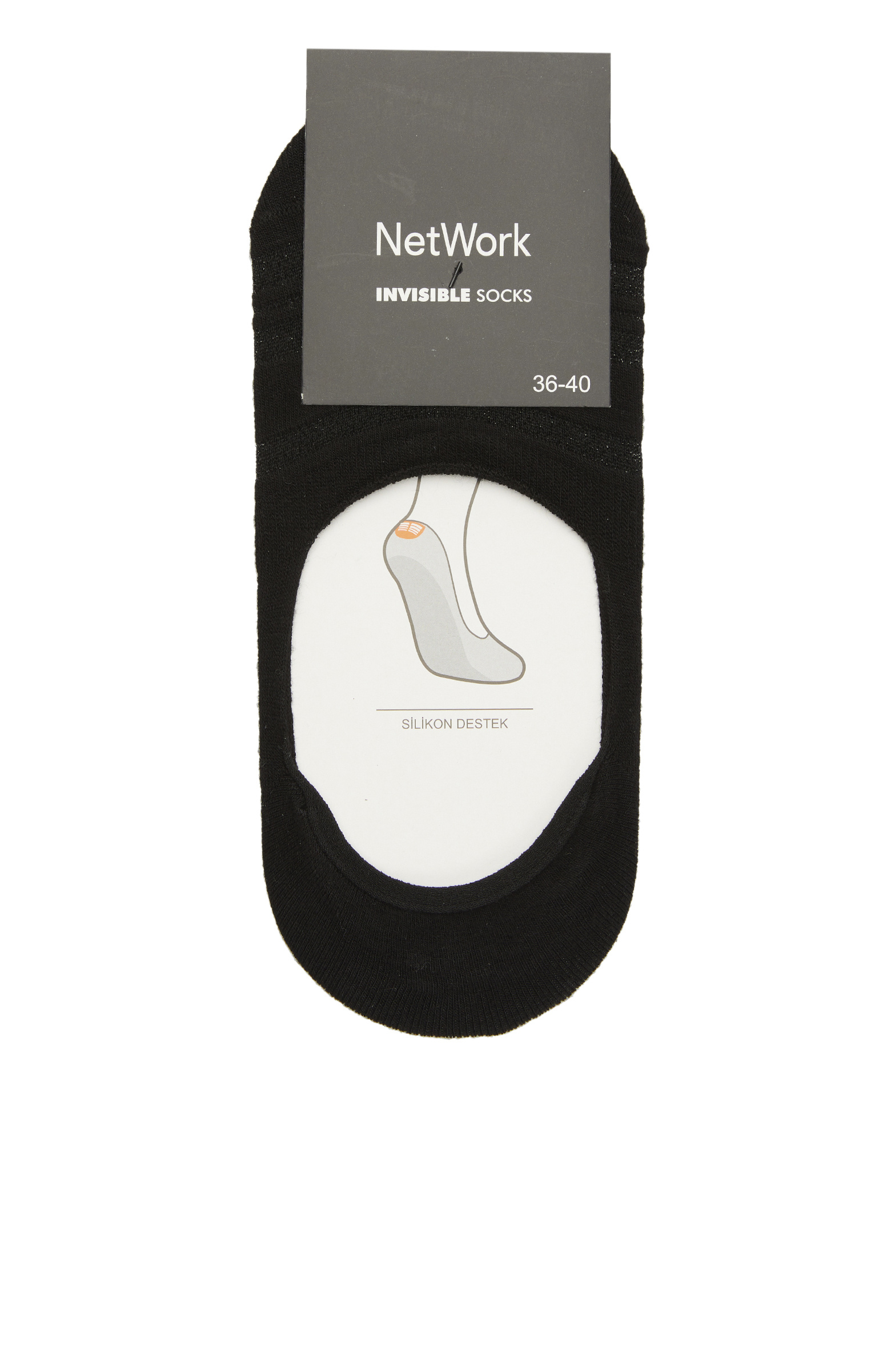 Siyah Kadın Bambu Çorap