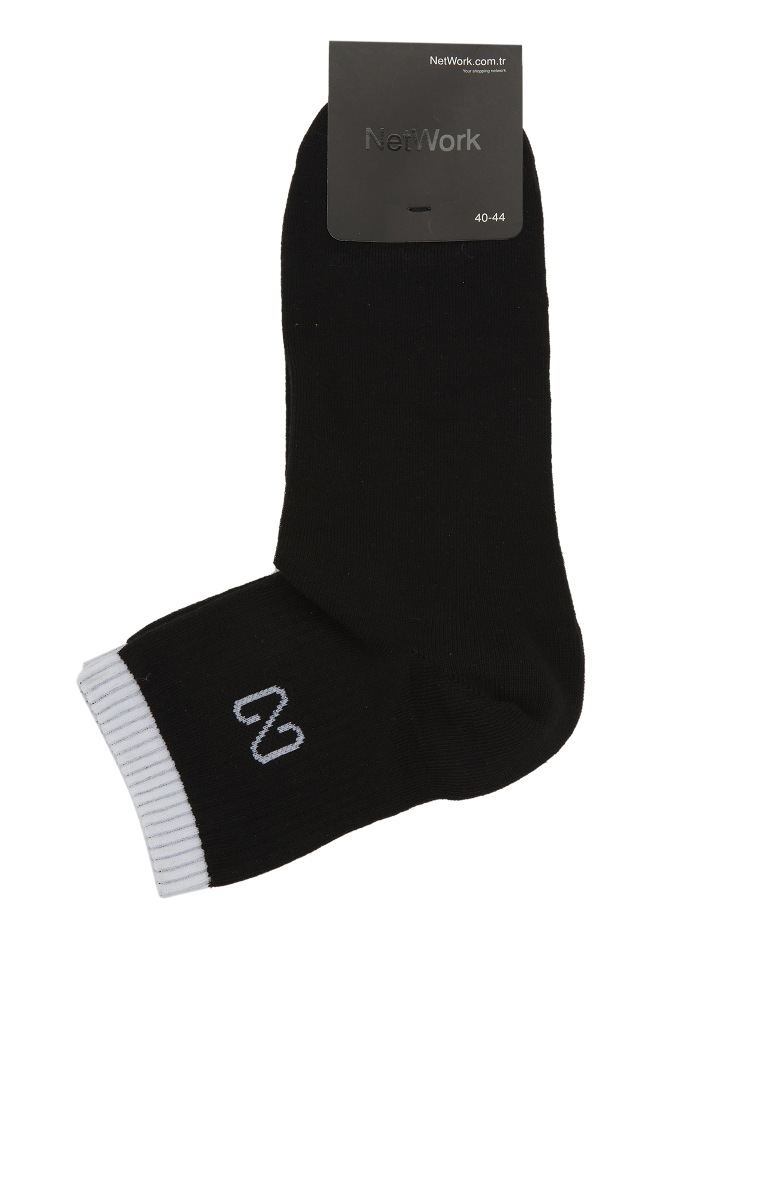 Siyah Beyaz Erkek Çorap