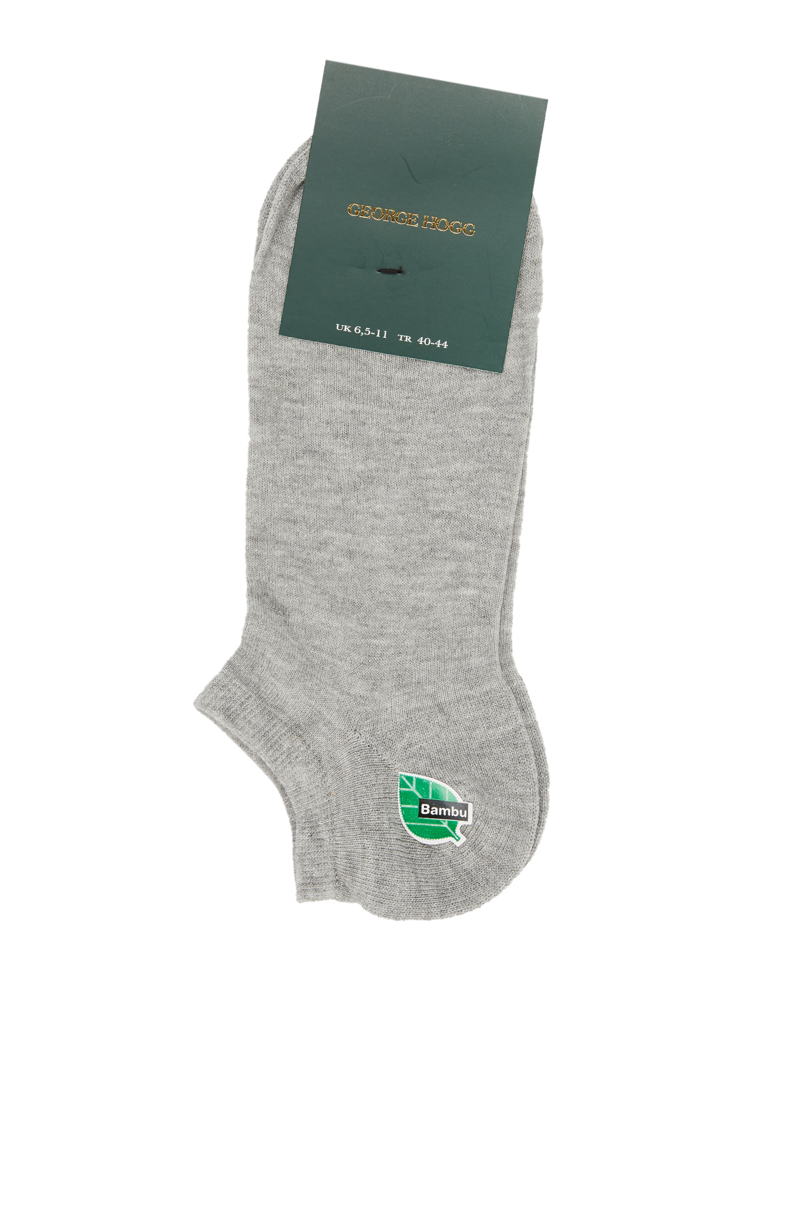 Gri Melanj Erkek Bambu Çorap