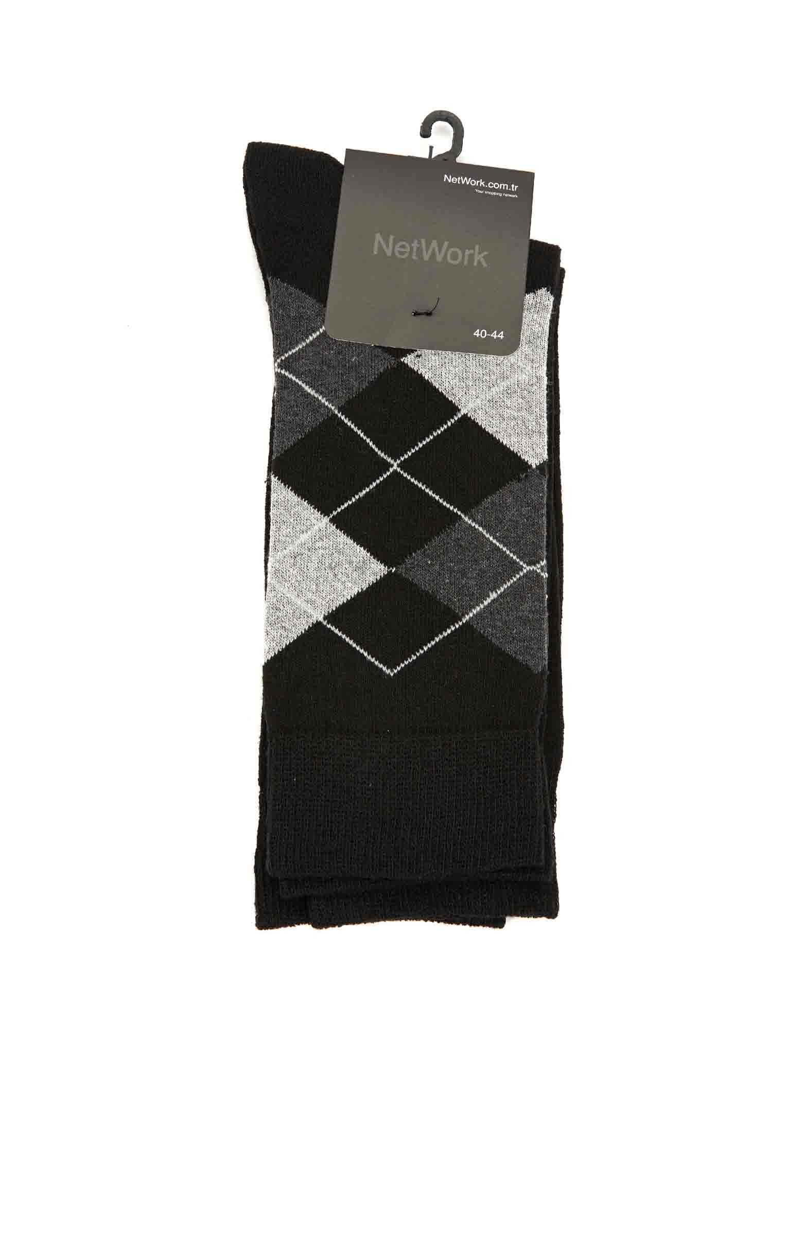 Siyah 2li Erkek Çorap Seti