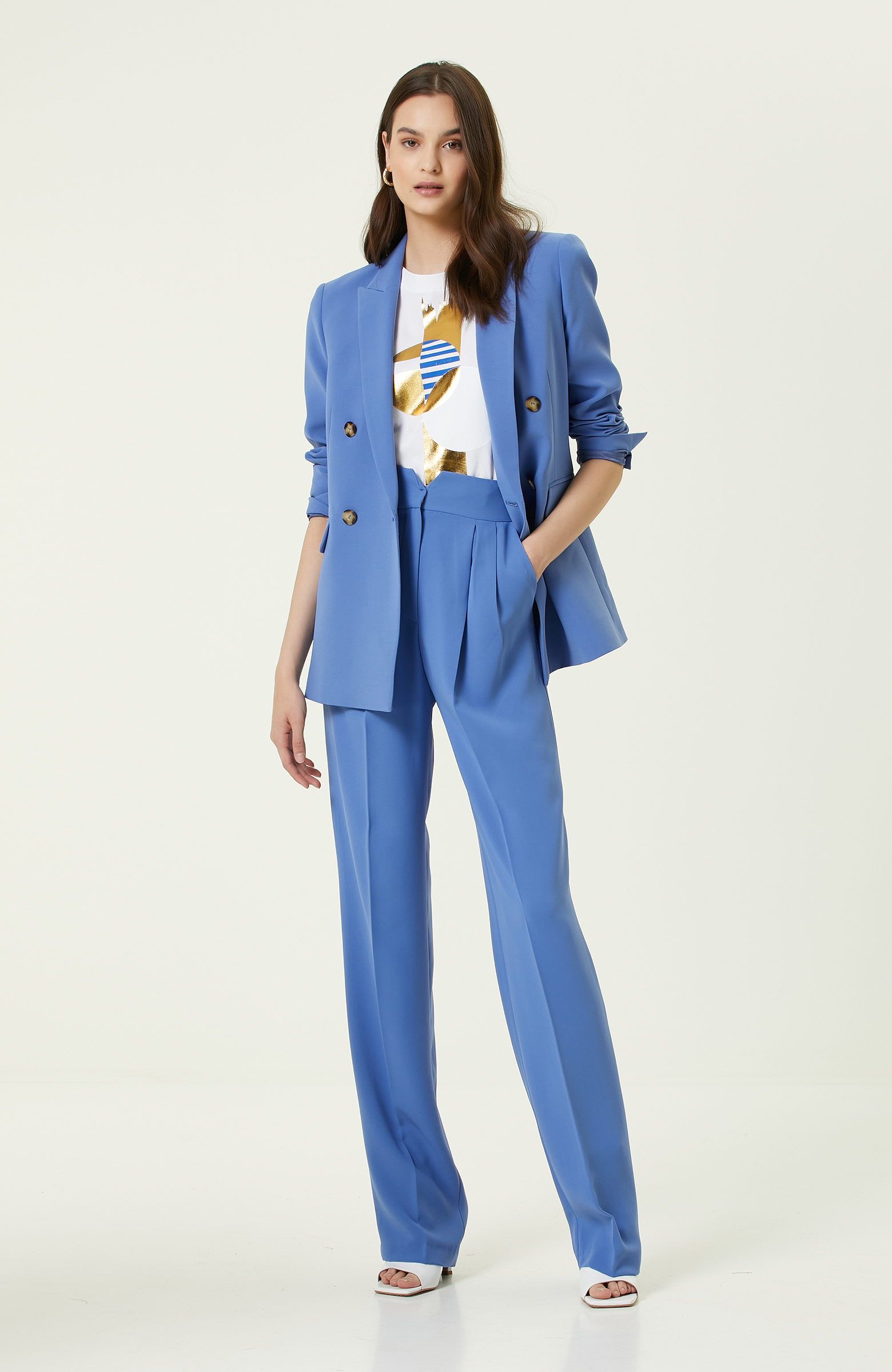 Regular Fit Mavi Pantolon Regular Fit Mavi Pantolon