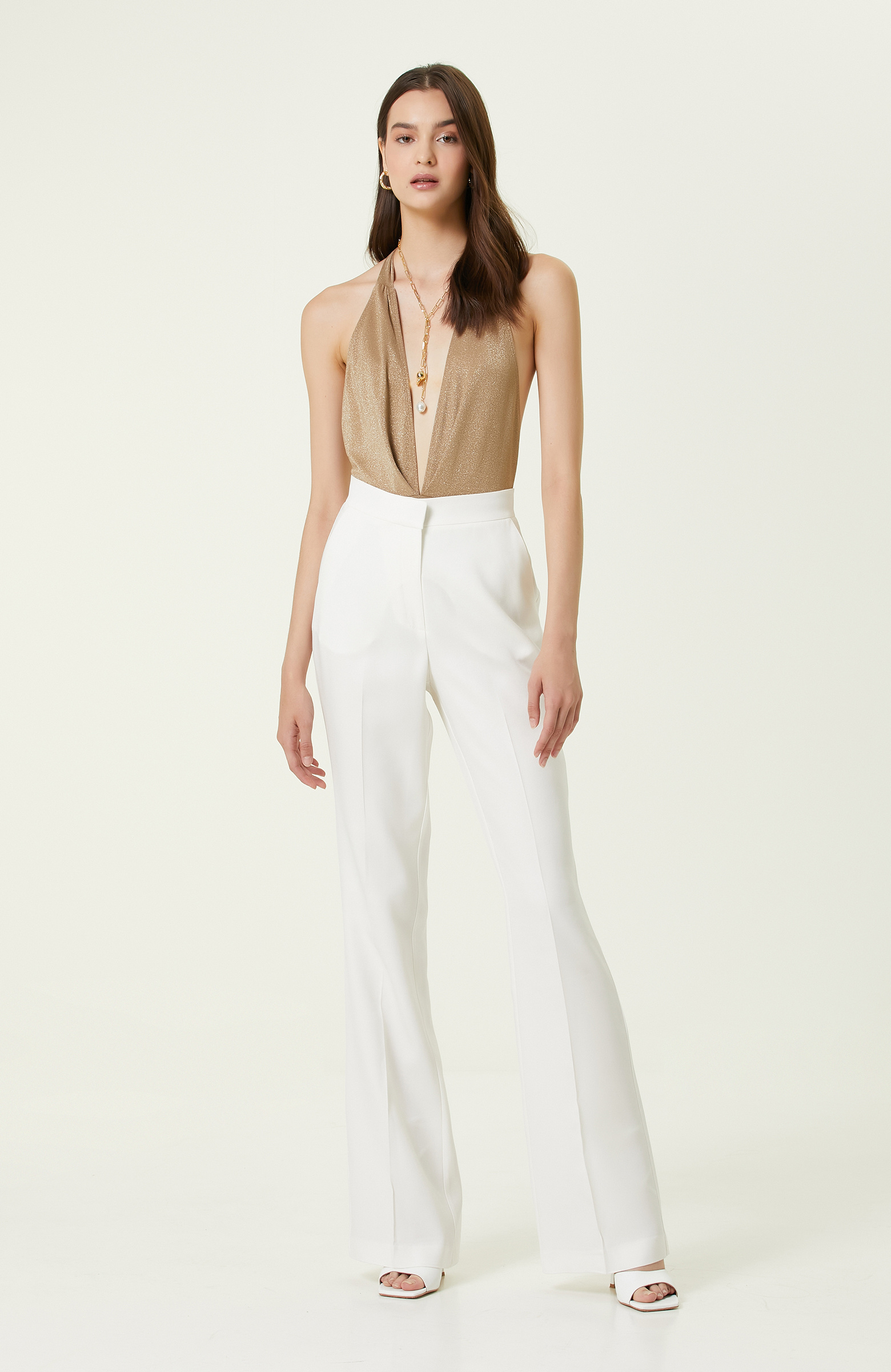 Regular Fit Ekru Pantolon