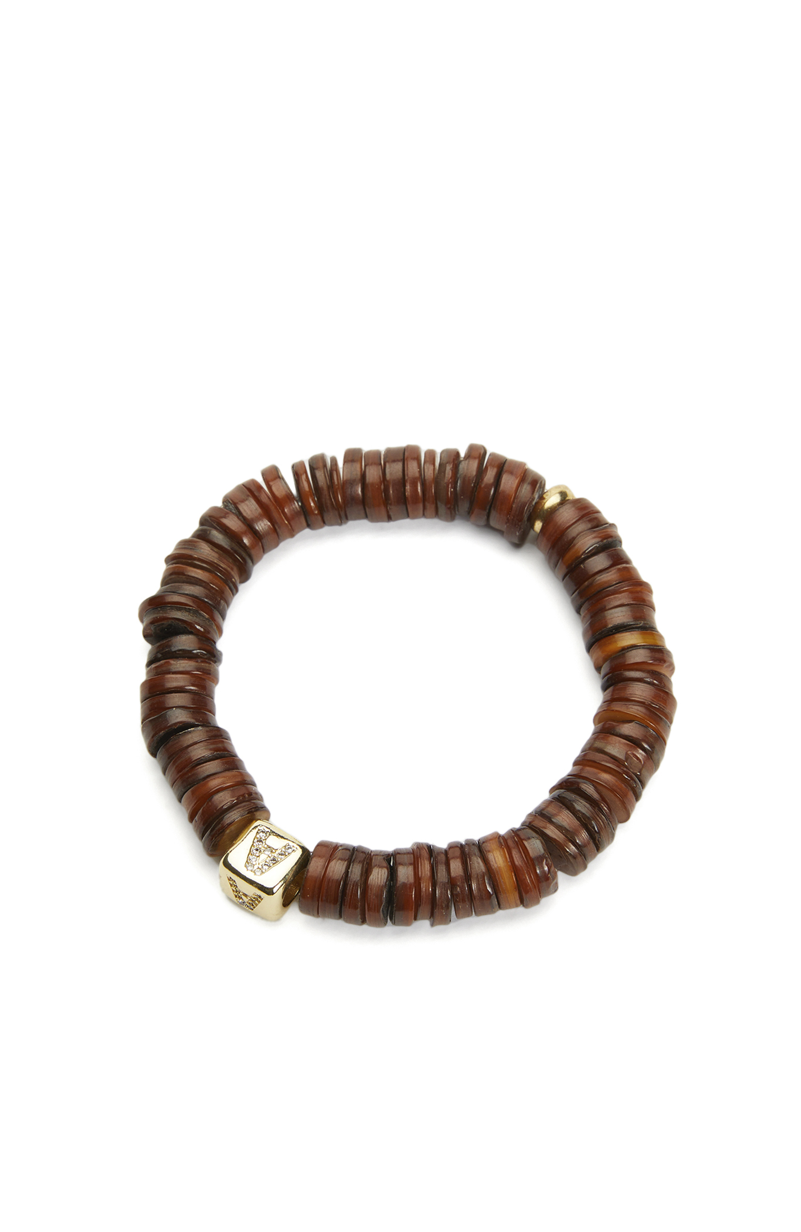 Kahverengi Boncuklu Kadın Bileklik