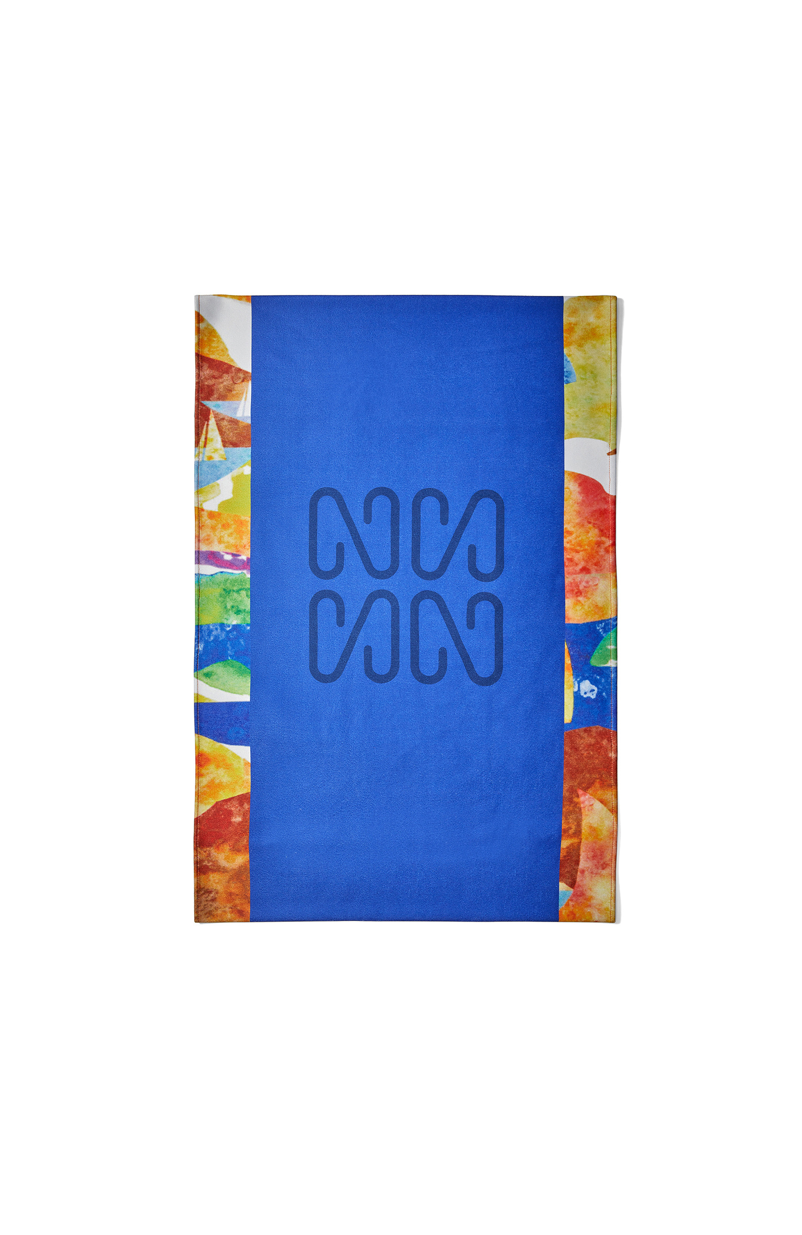 Lacivert Desenli Havlu