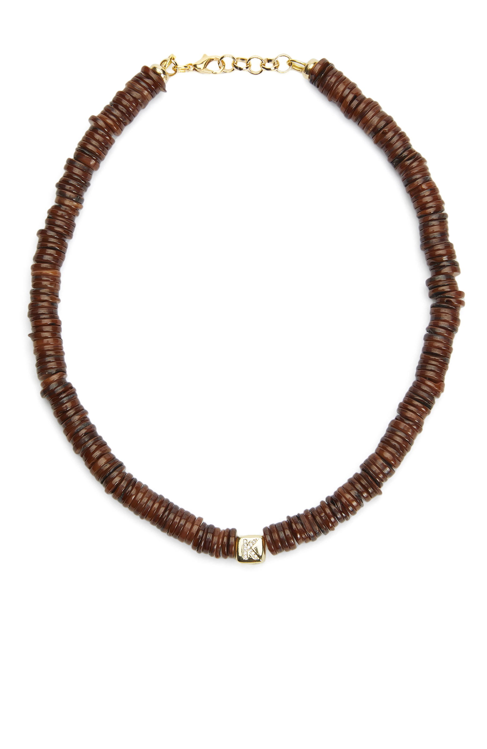 Kahverengi Boncuklu Kadın Kolye Kahverengi Boncuklu Kadın Kolye