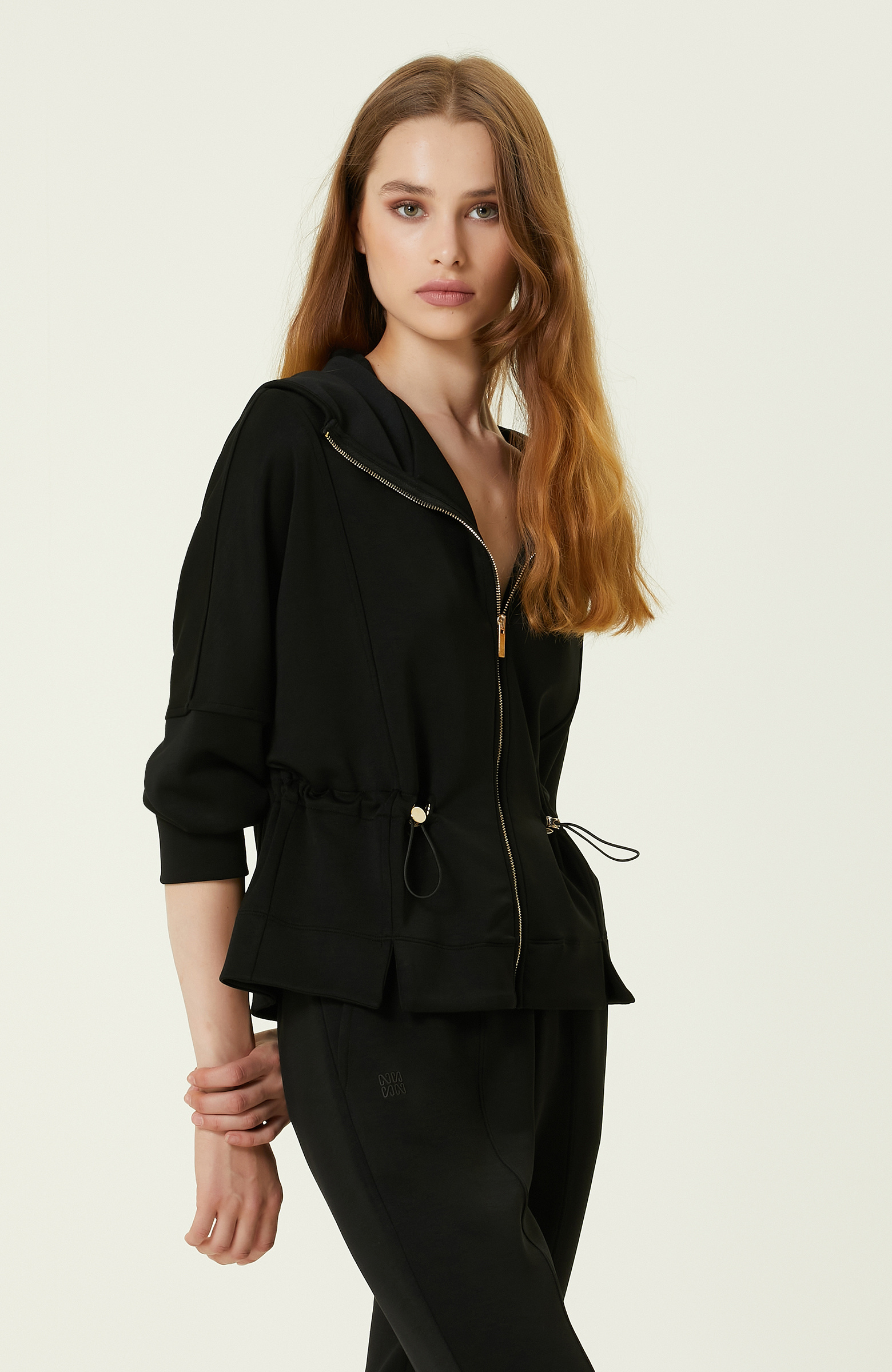 Basic Fit Siyah Sweatshirt