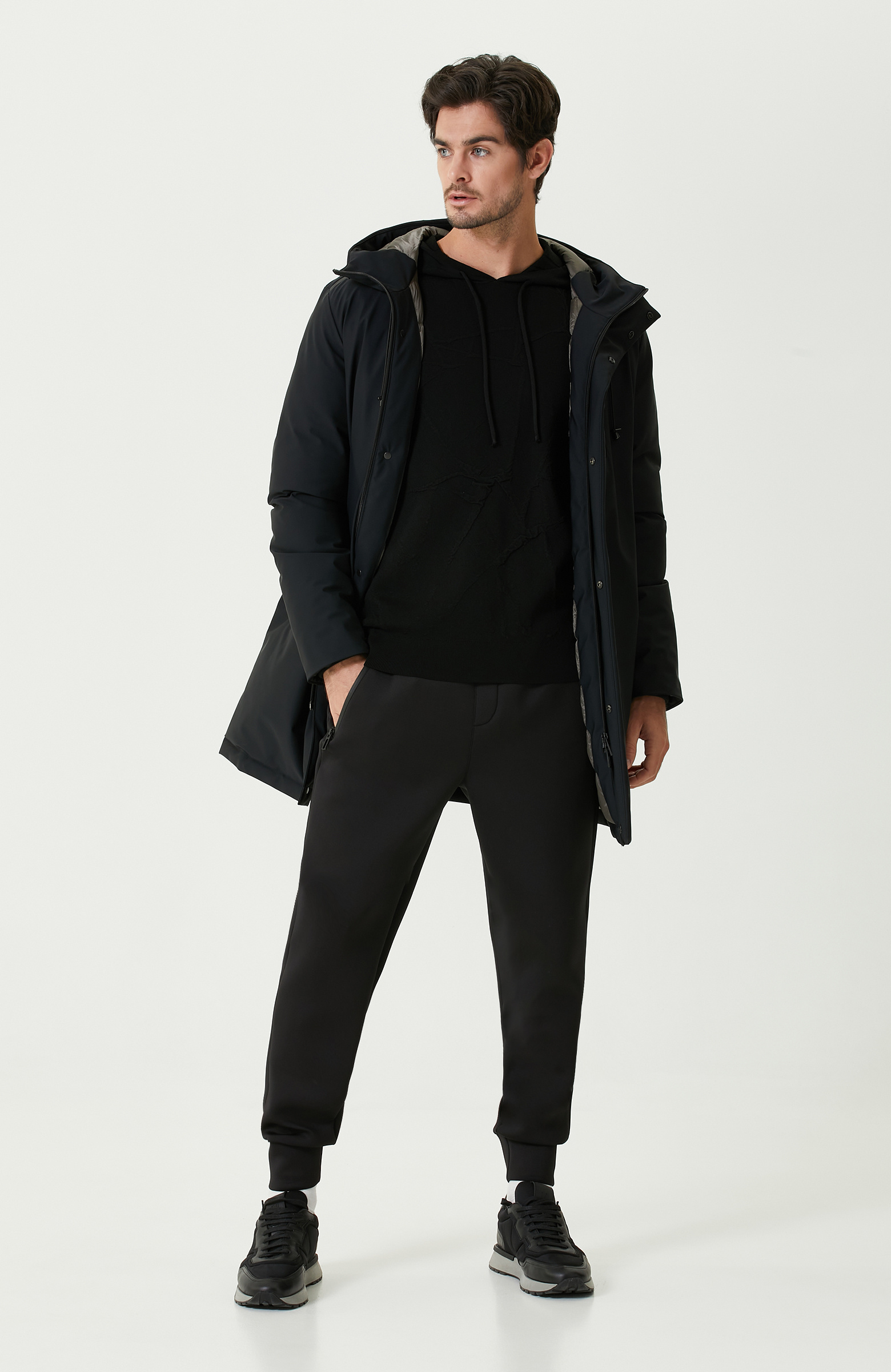 Slim Fit Siyah Eşofman Altı