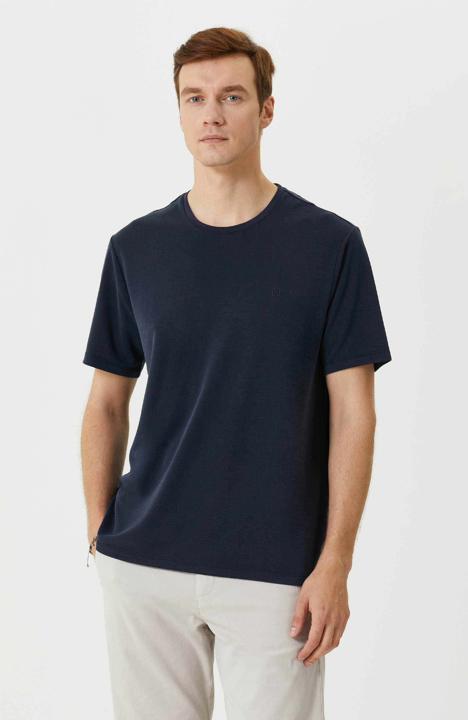 Slim Fit Lacivert T-shirt