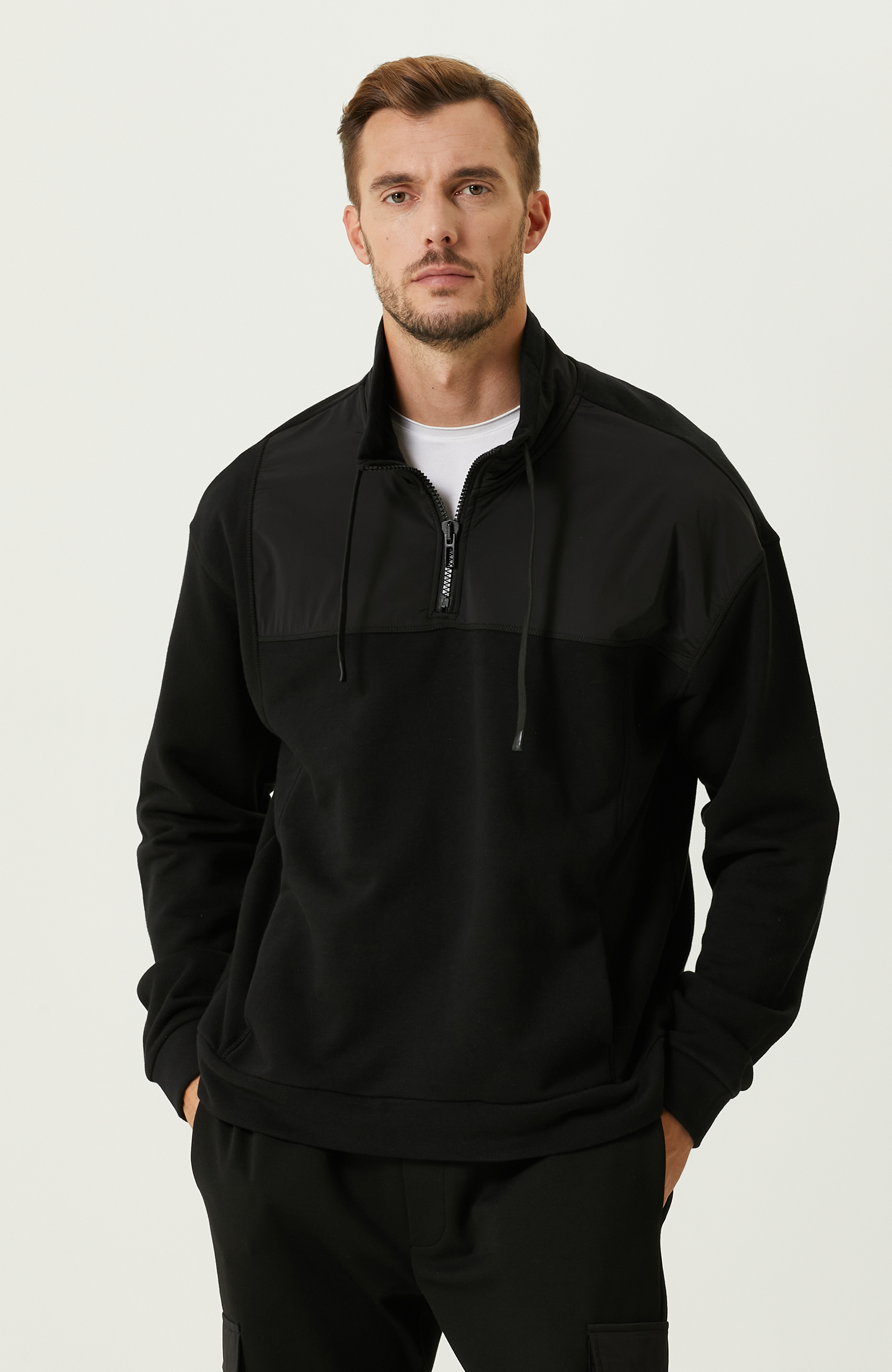 N-Tech Slim Fit Siyah Sweatshirt N-Tech Slim Fit Siyah Sweatshirt