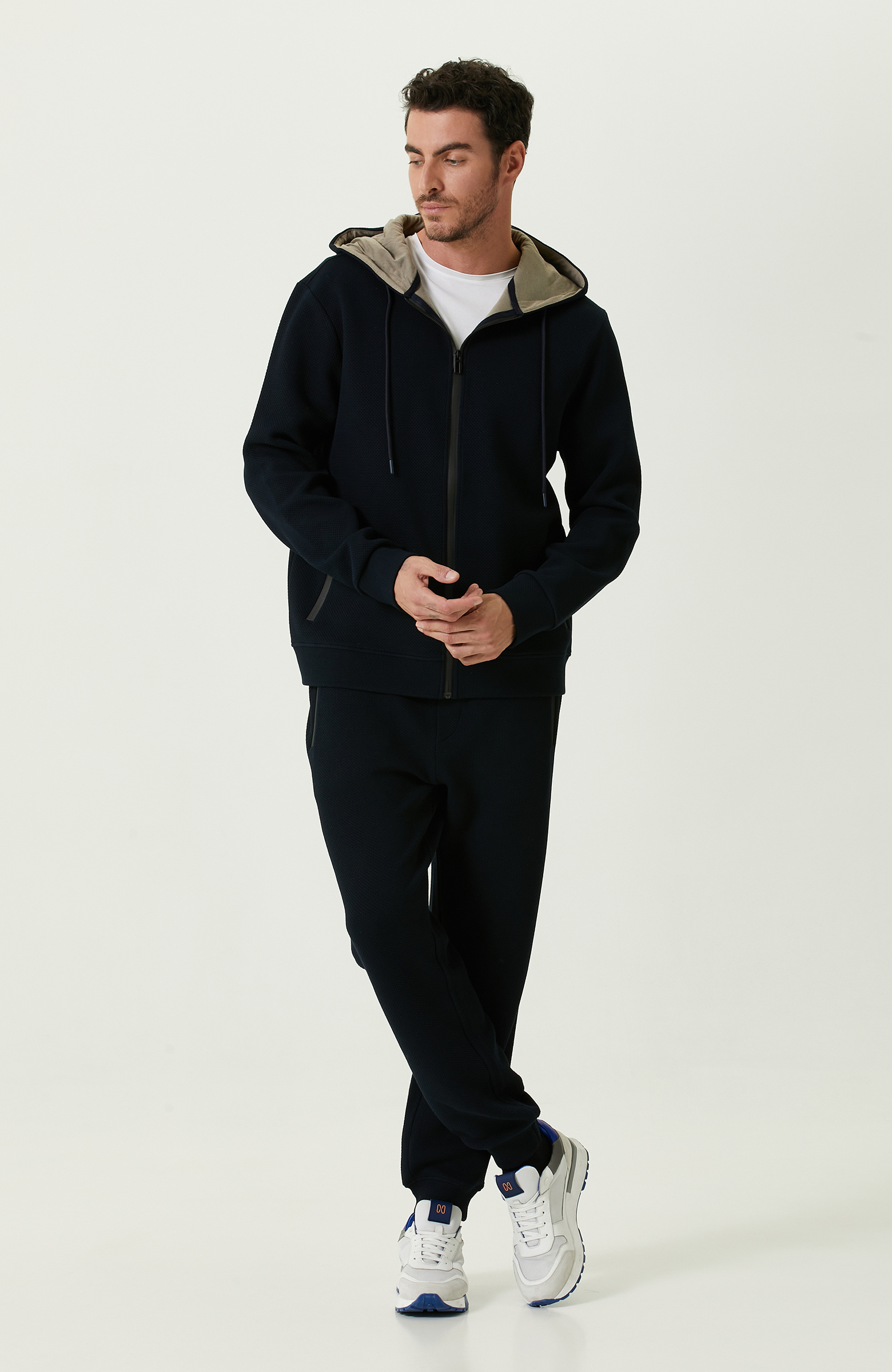 Slim Fit Lacivert Eşofman Altı