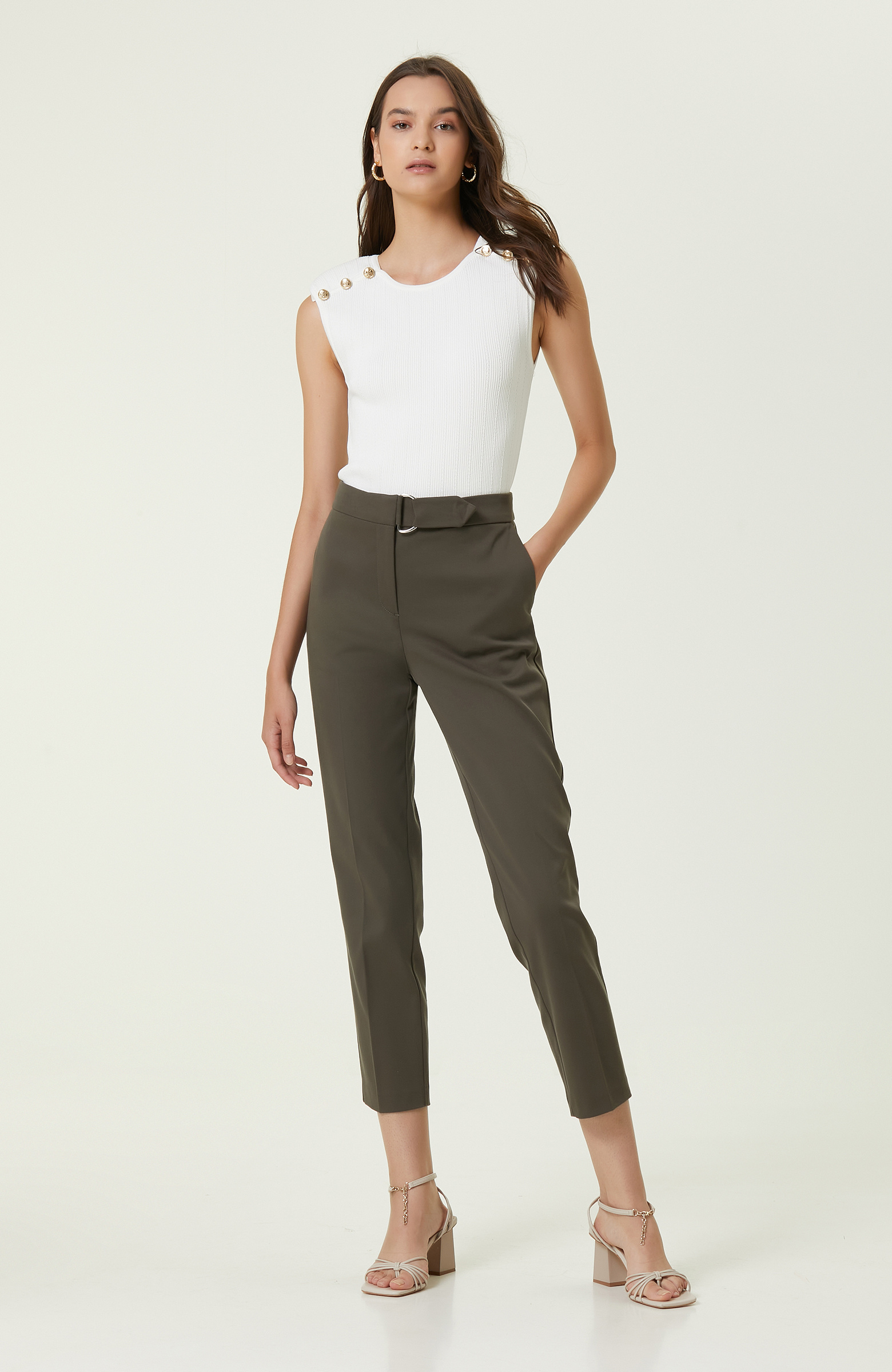 Regular Fit Haki Pantolon