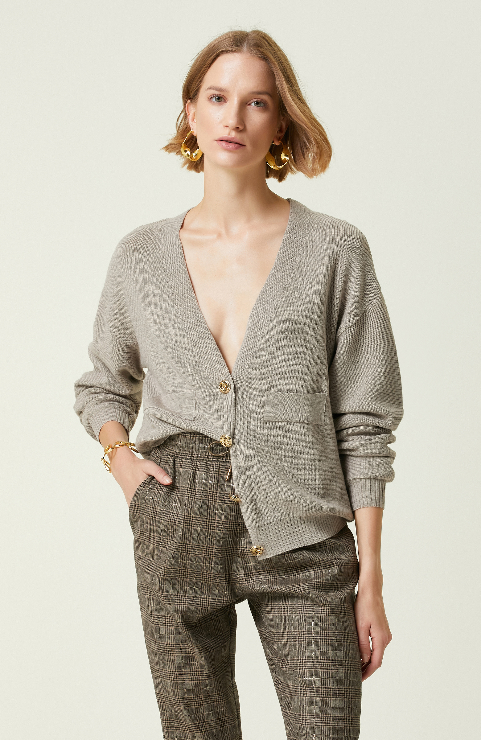 Bej Melanj Yün Hırka