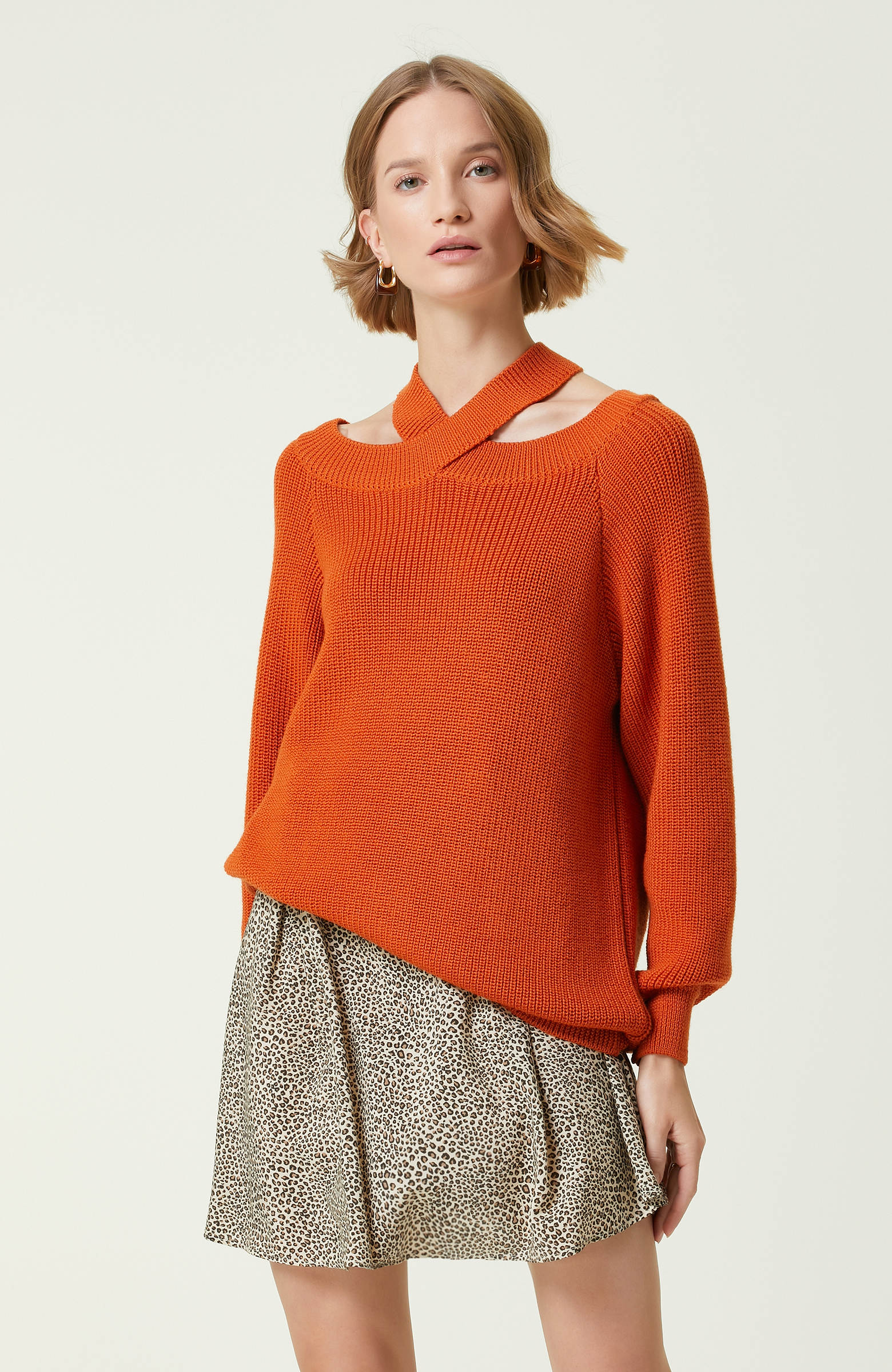 Turuncu Yün Kazak Turuncu Yün Kazak