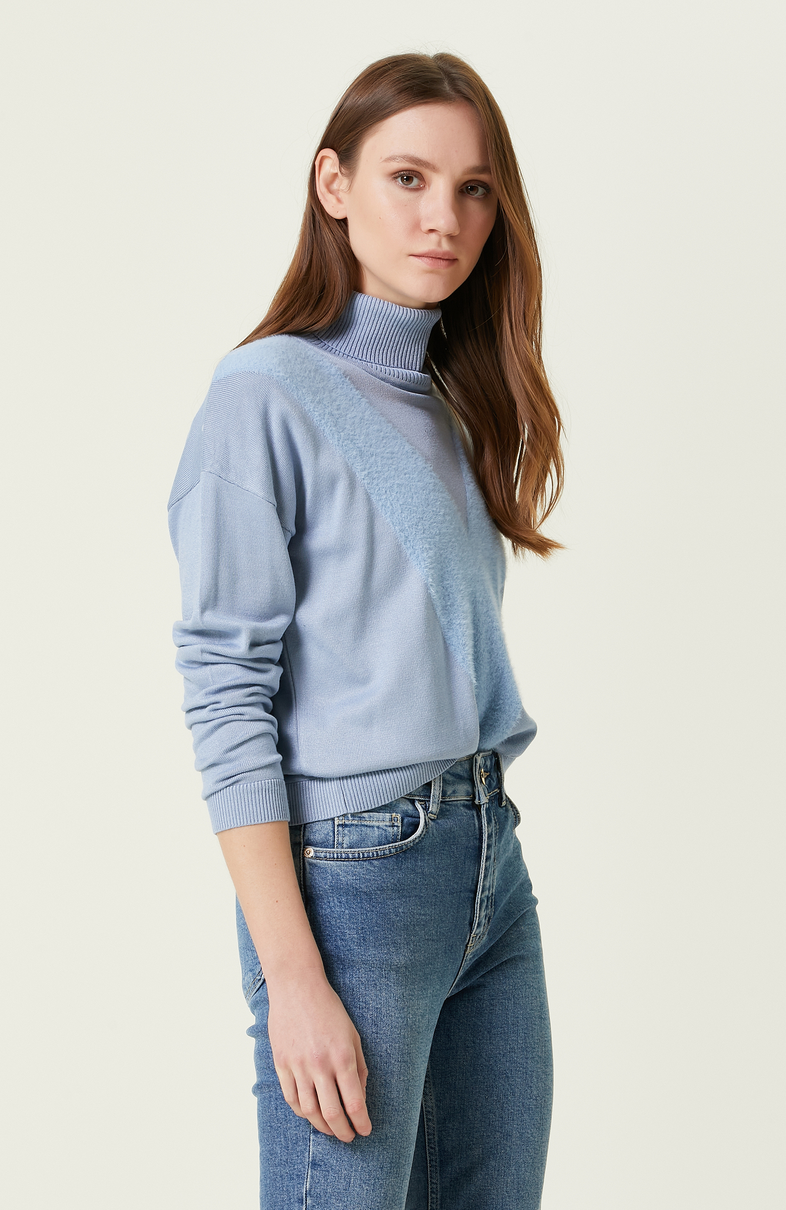 Basic Fit Mavi Kazak Basic Fit Mavi Kazak