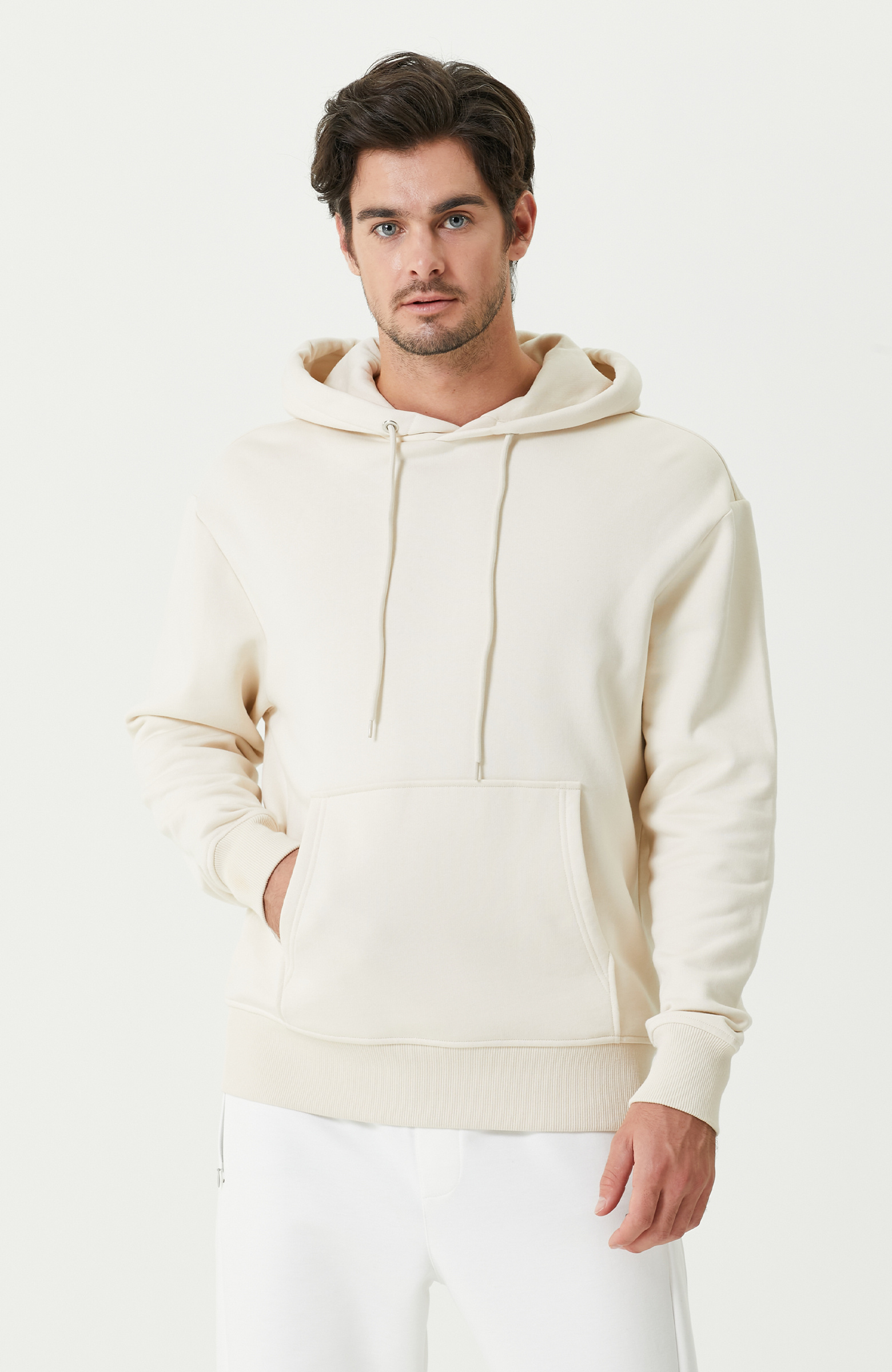 Comfort Fit Ekru Sweatshirt