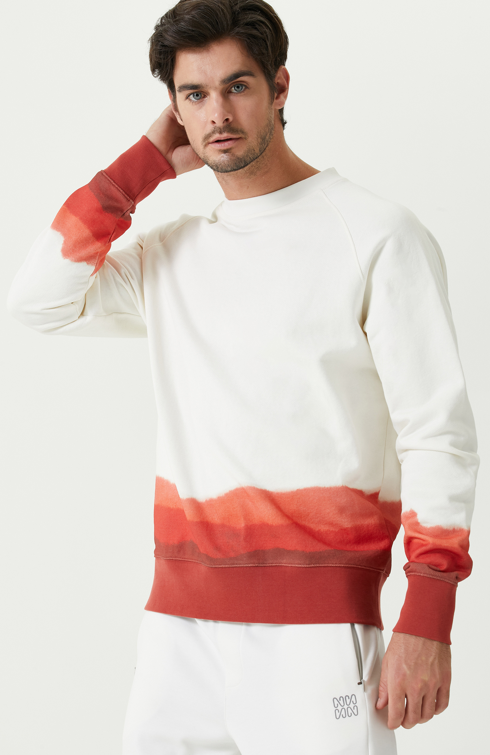 Comfort Fit Ekru Sweatshirt