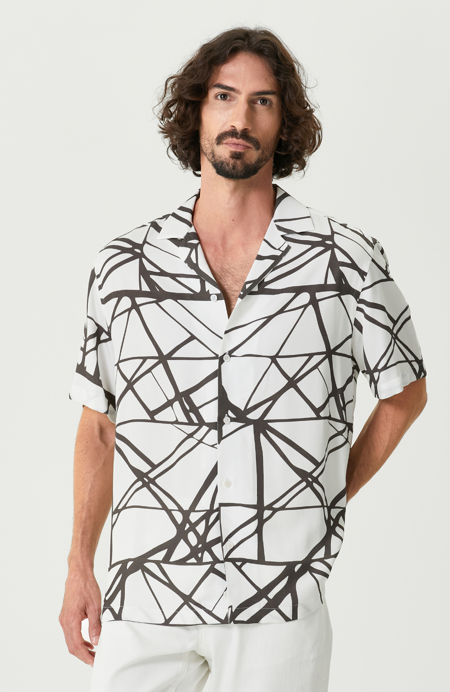 Comfort Fit Vizon Ekru Gömlek Comfort Fit Vizon Ekru Gömlek