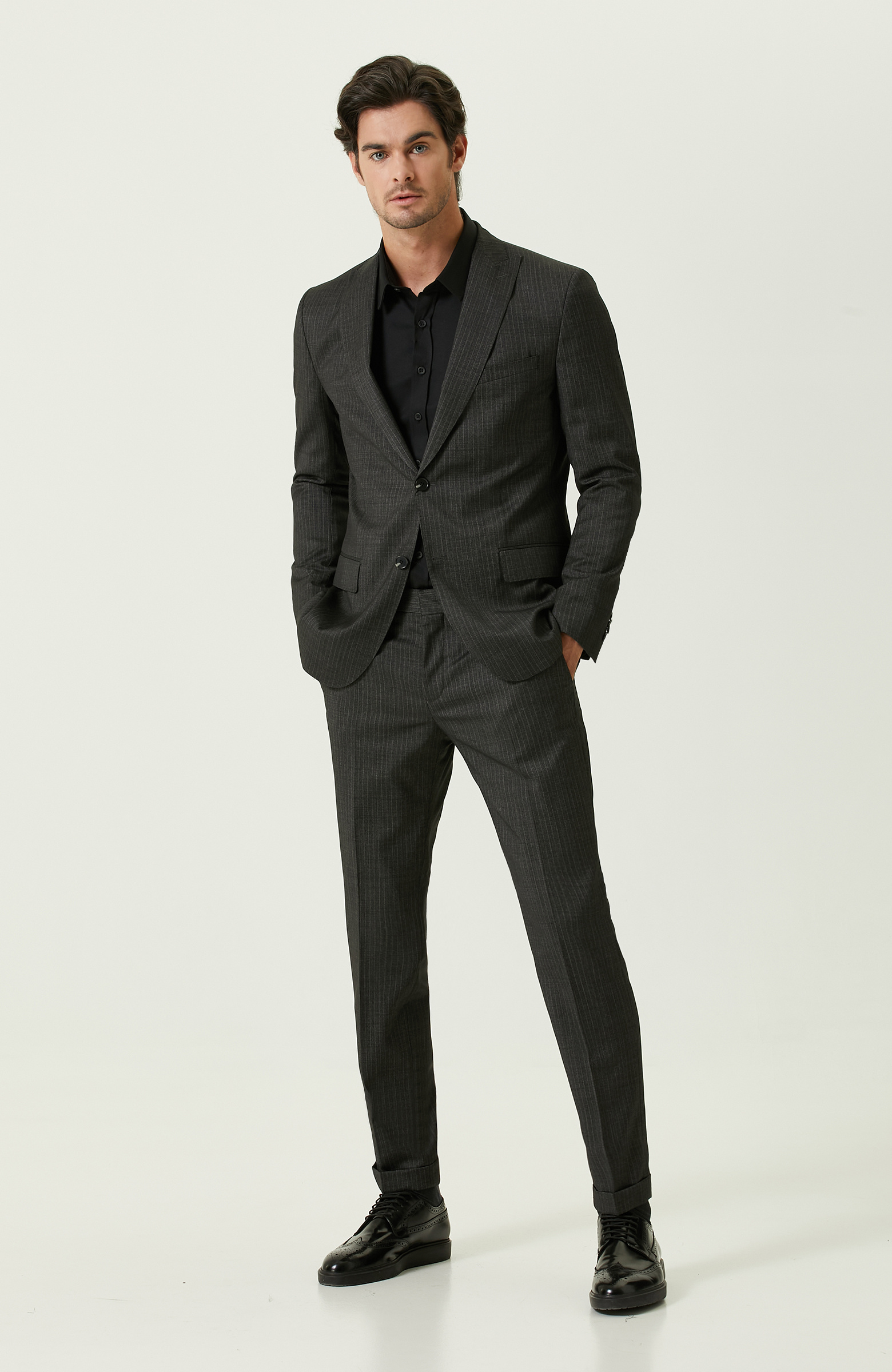 Antrasit Yün Takım Elbise