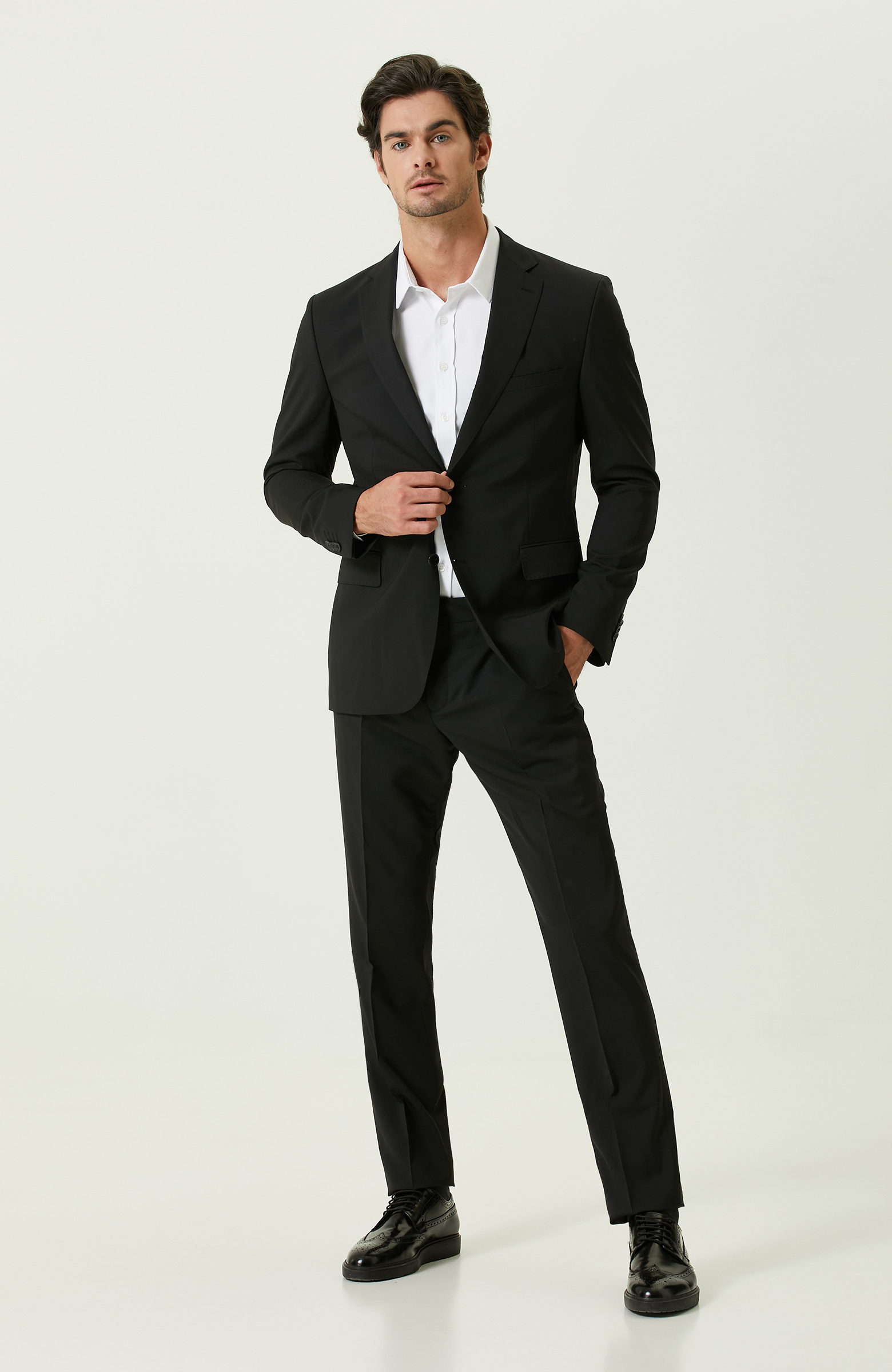 Siyah Yün Takım Elbise