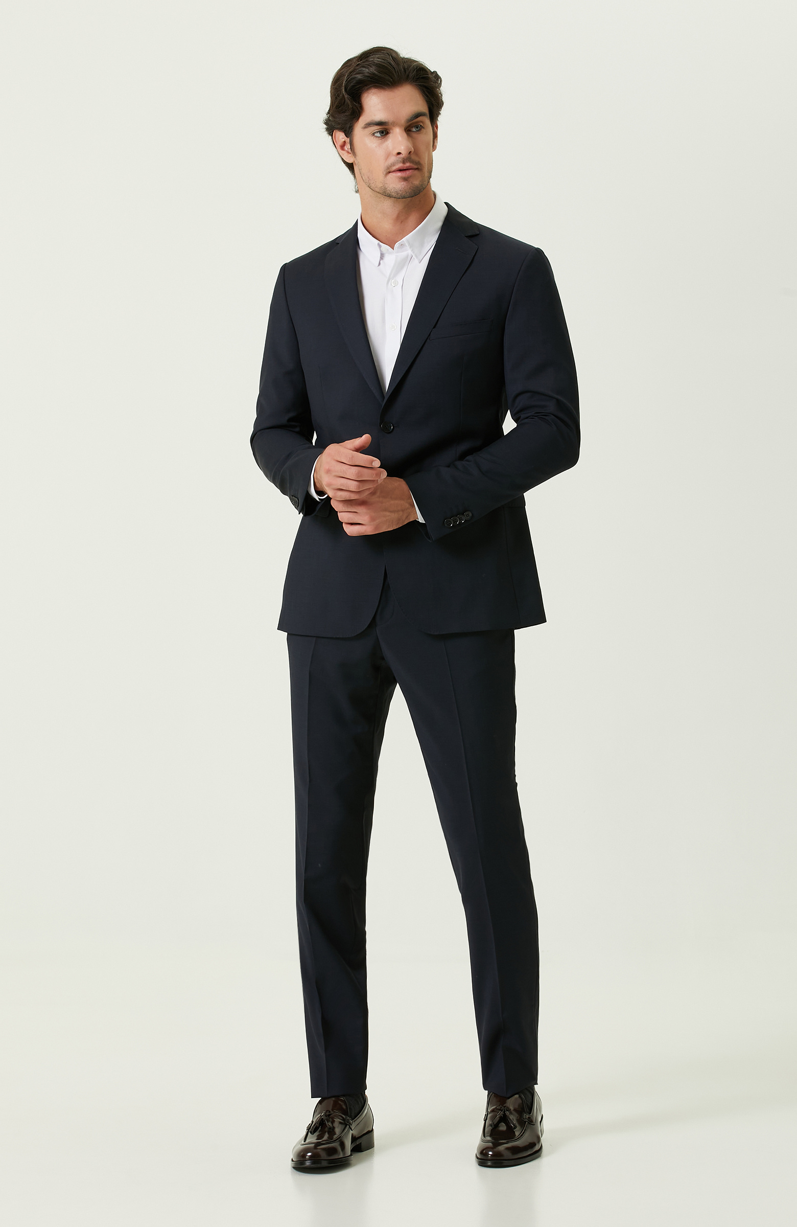 Lacivert Yün Takım Elbise