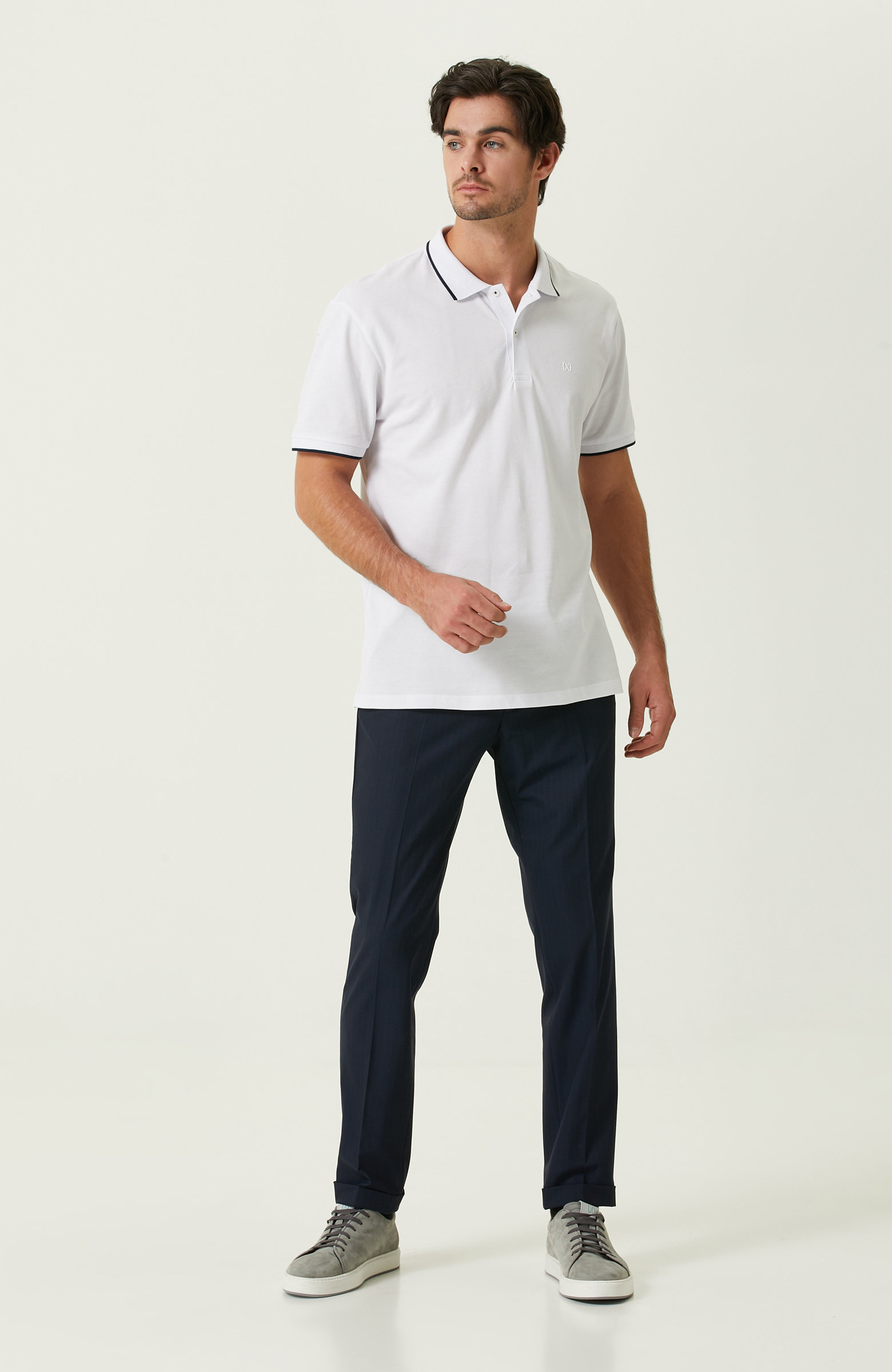 Slim Fit Lacivert Pantolon
