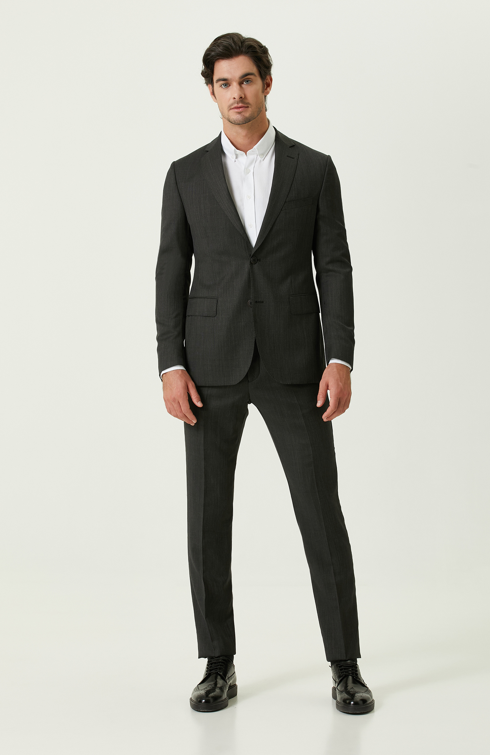 Antrasit Yün Takım Elbise