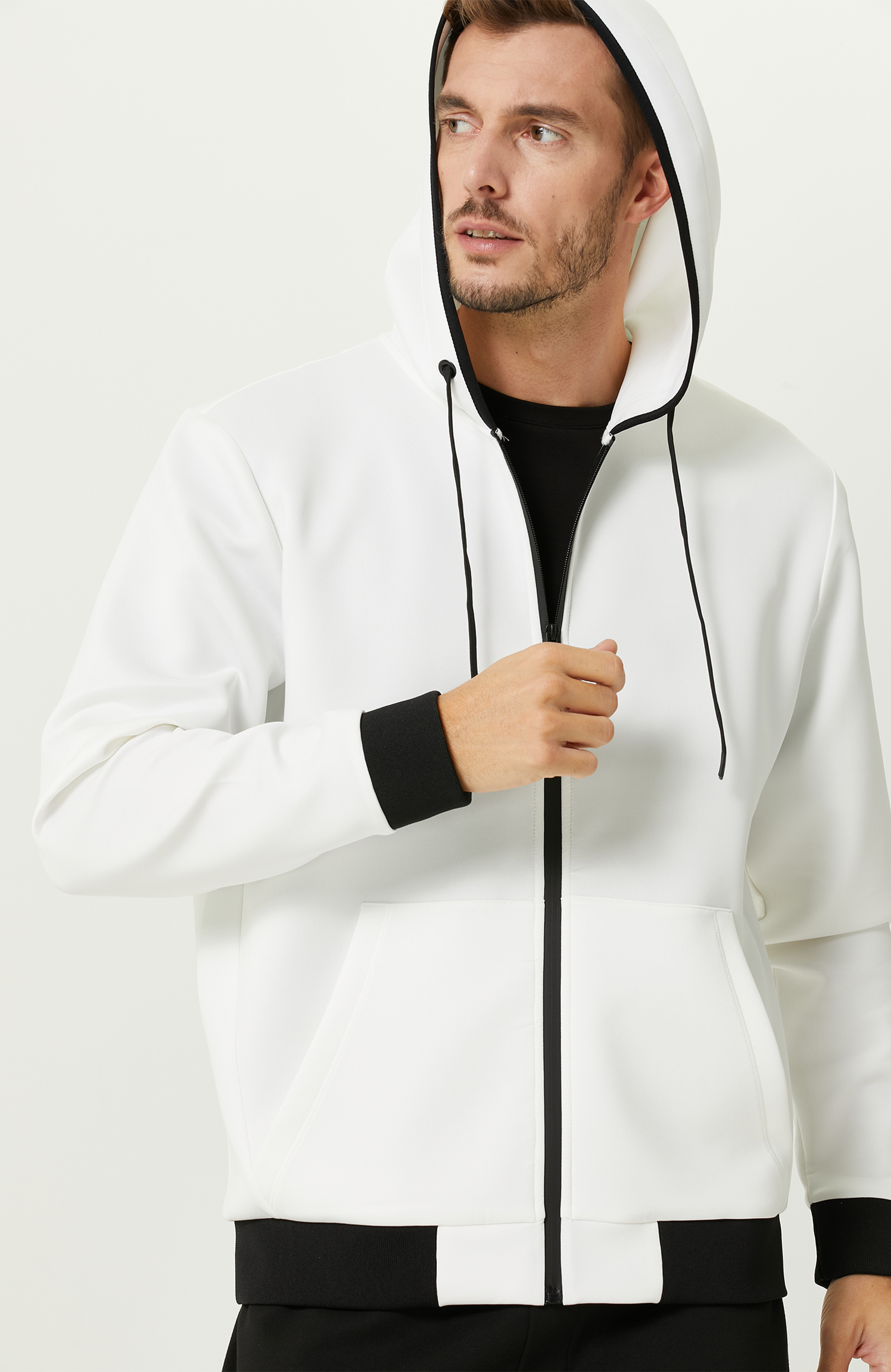 N-Tech Slim Fit Ekru Sweatshirt