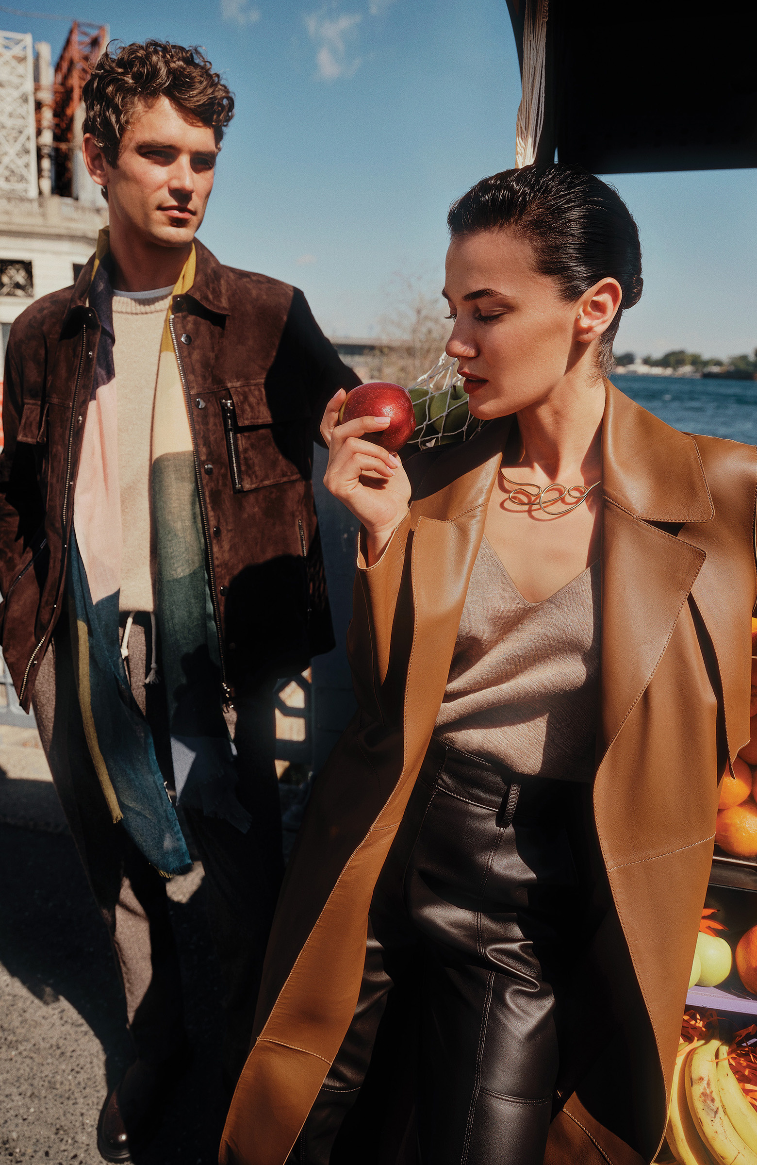 Kahverengi Deri Pardesü