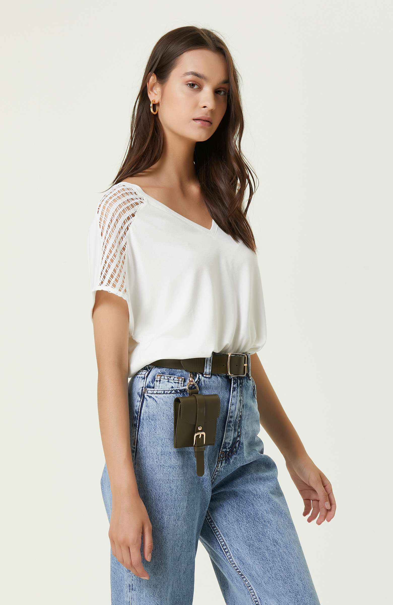 Basic Fit Beyaz T-shirt