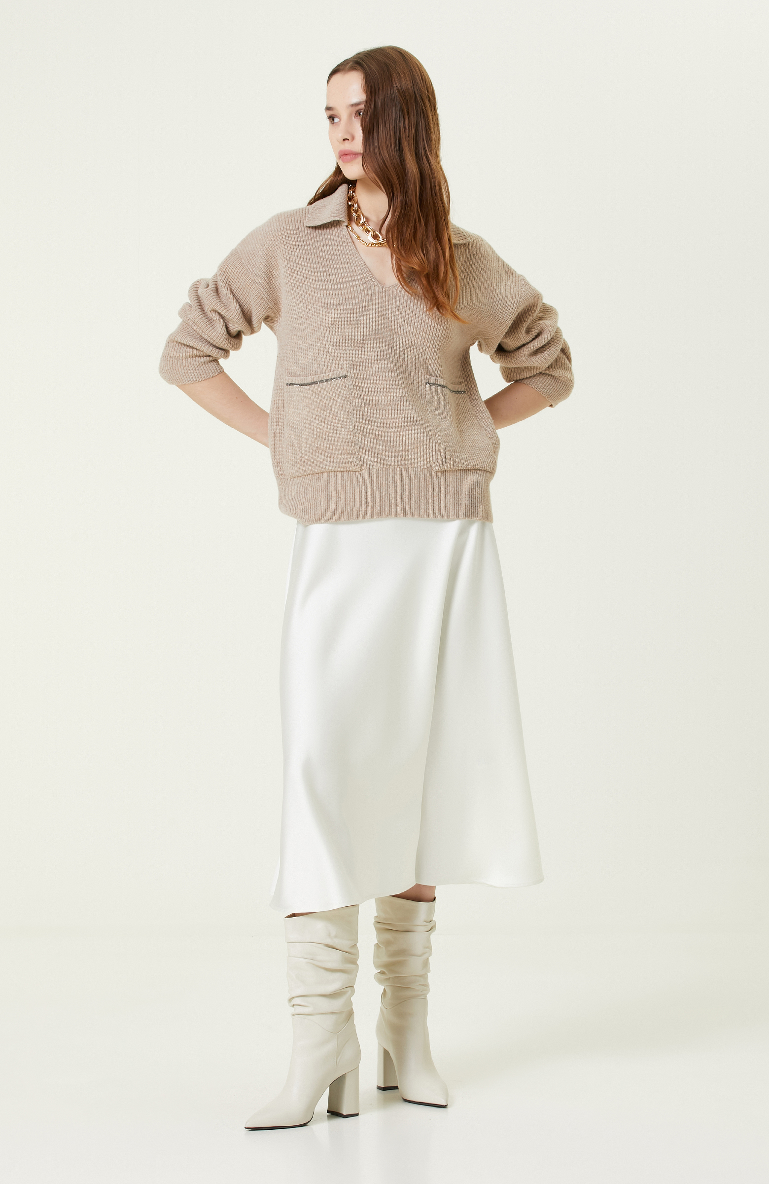 Bej Melanj Yün Kazak Bej Melanj Yün Kazak