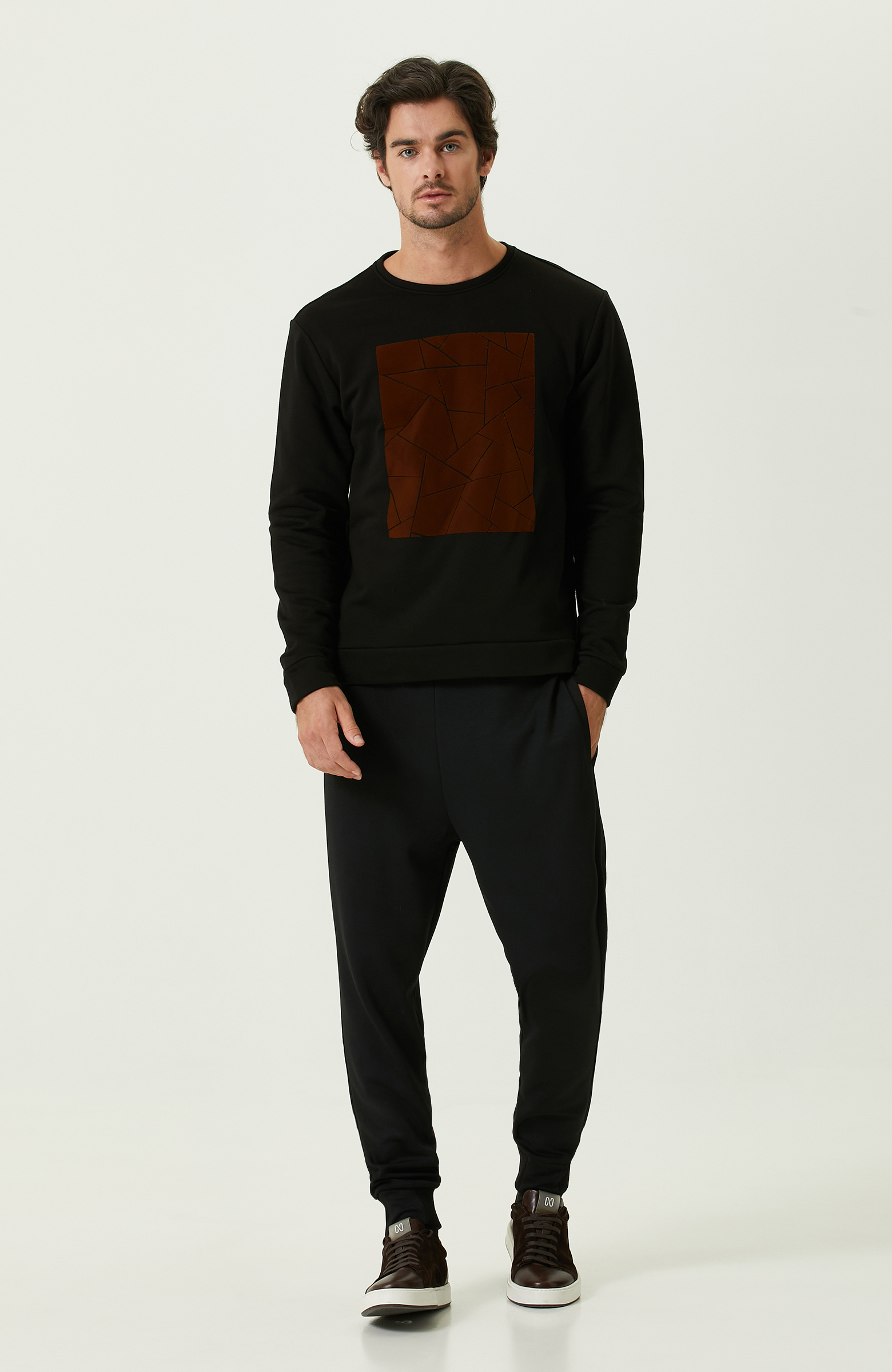 Slim Fit Siyah Eşofman Altı