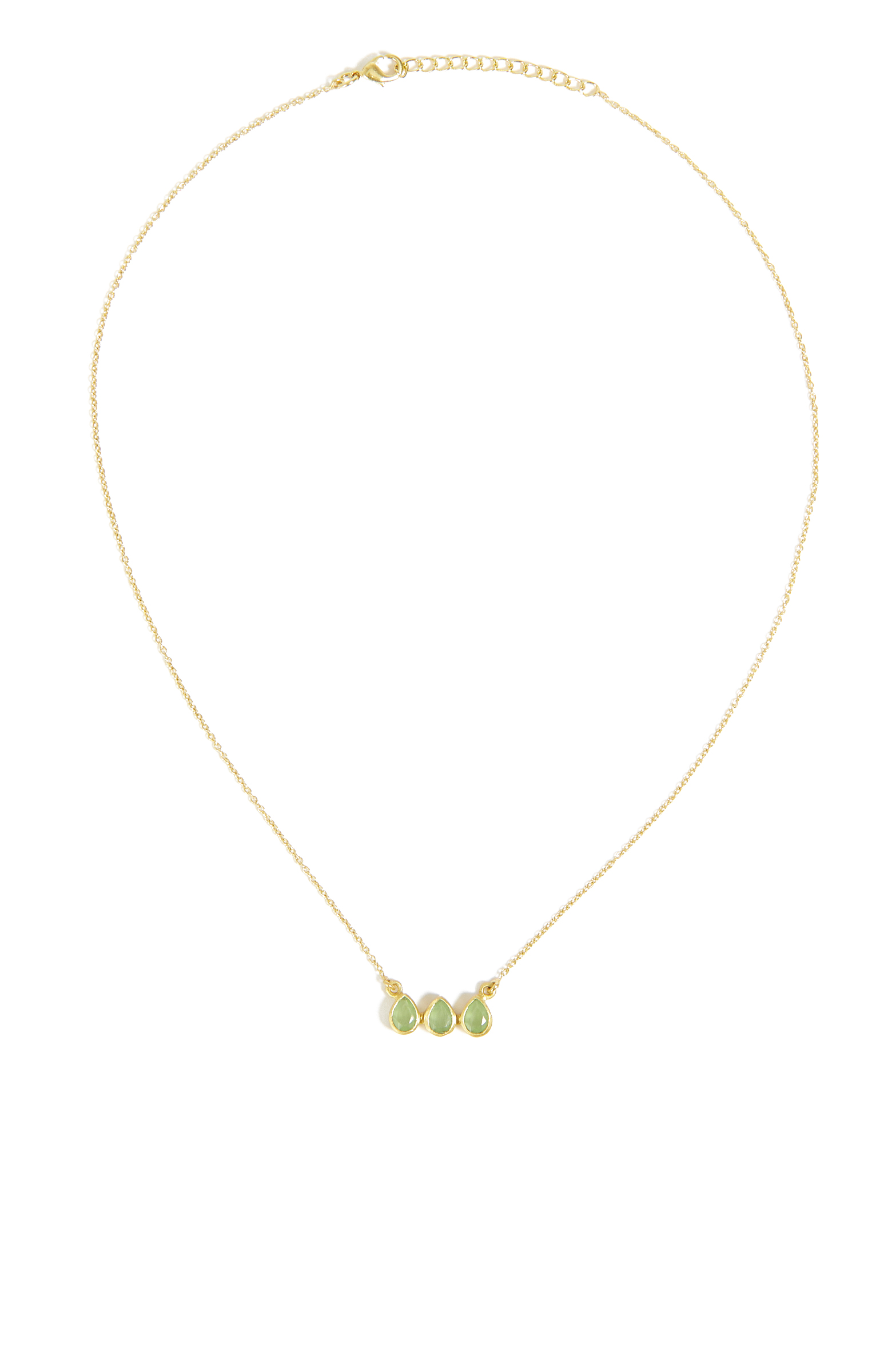 Gold Prehnite Chalcedony Taşlı Kadın Kolye Gold Prehnite Chalcedony Taşlı Kadın Kolye