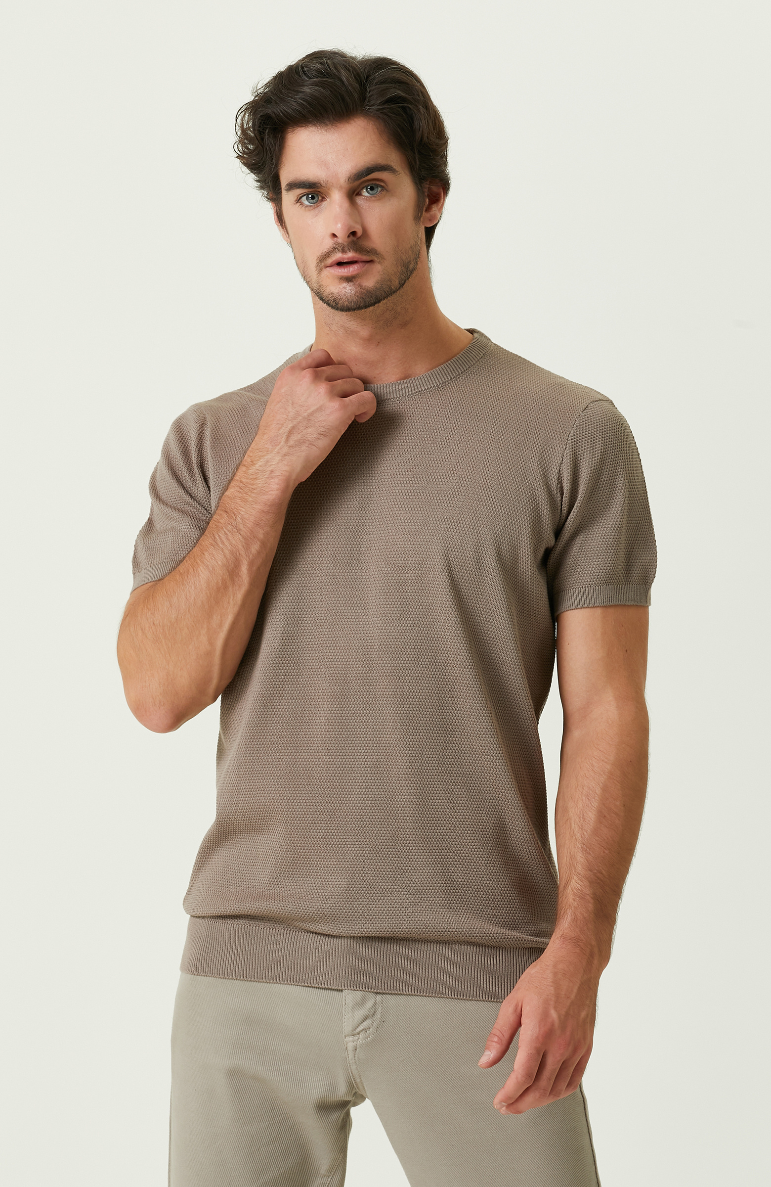 Vizon Kısa Kollu Kazak