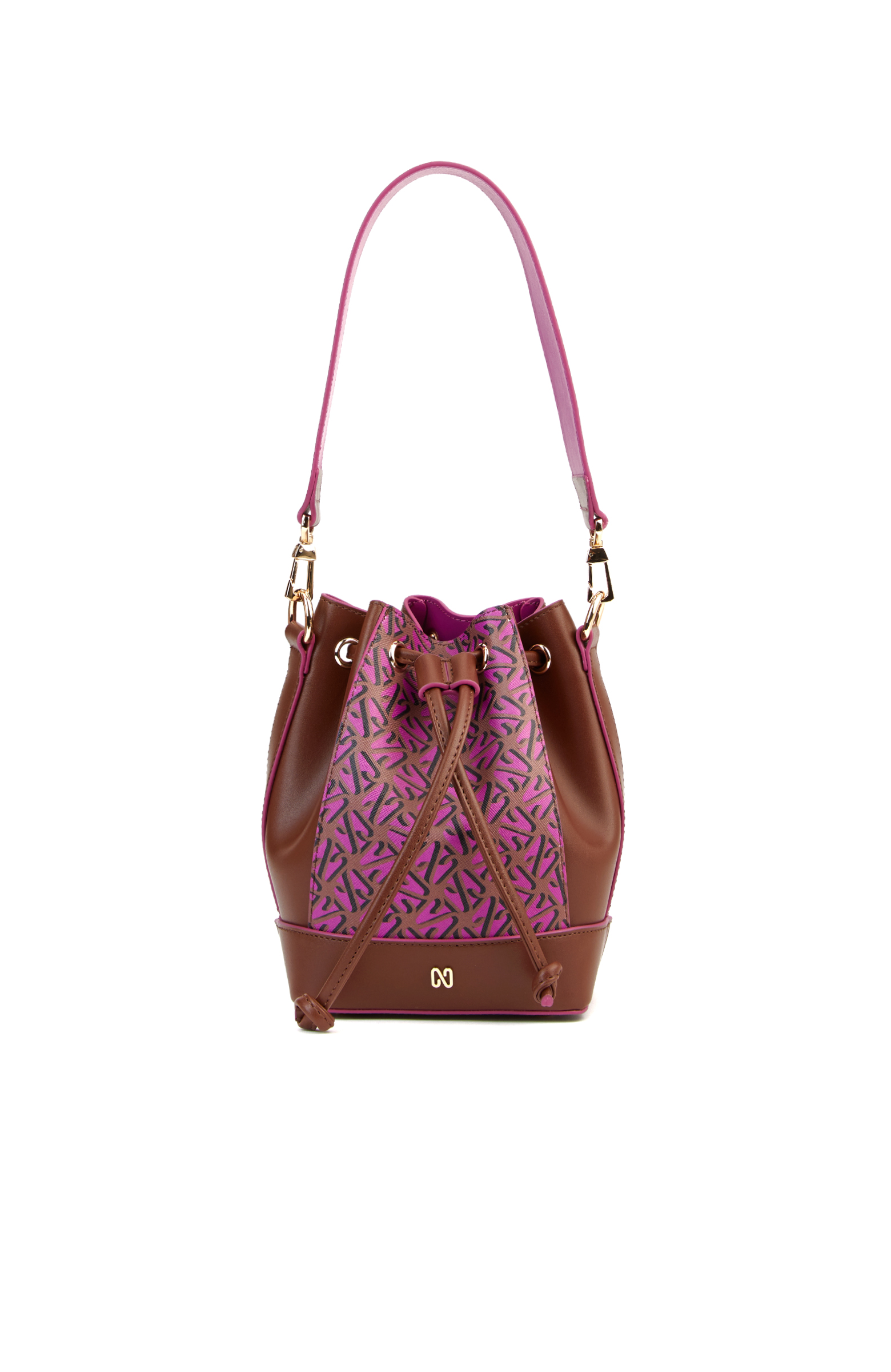 Monogram Fuşya Kadın Postacı Çantası