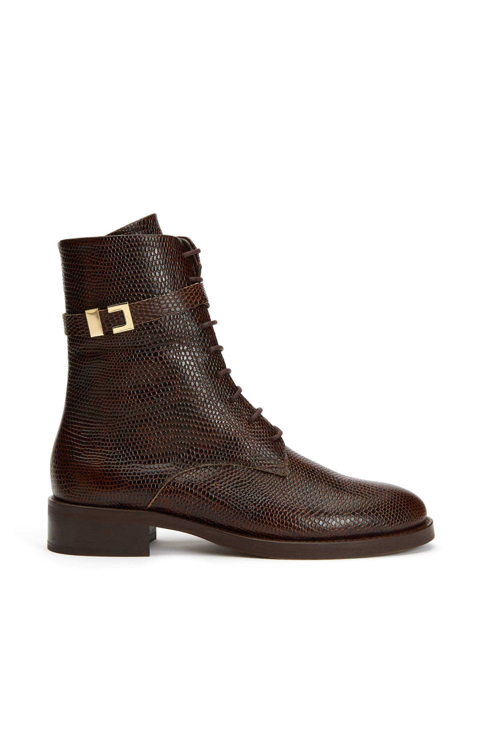 Kahverengi Kadın Deri Bot