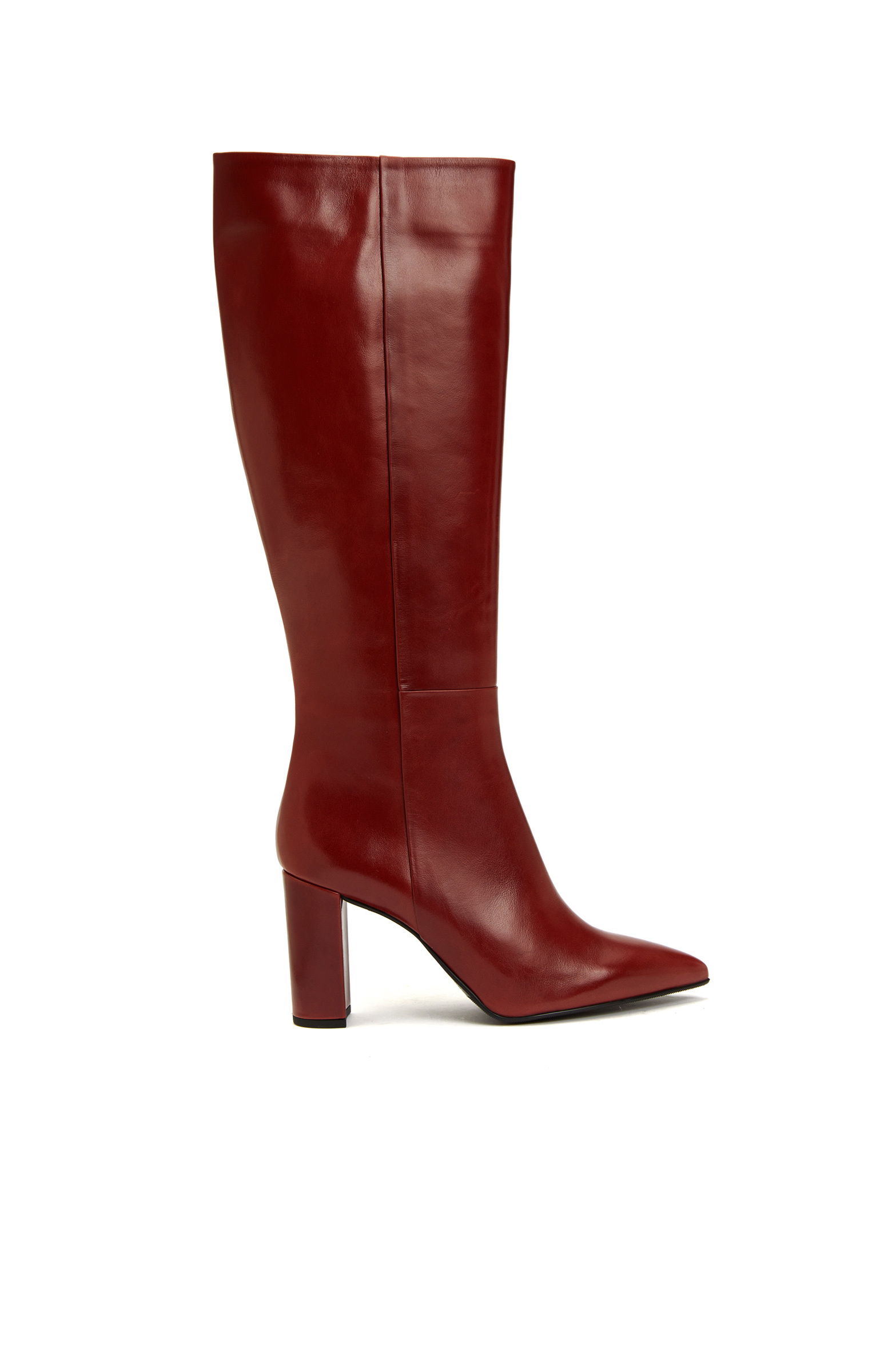 Bordo Kadın Deri Çizme