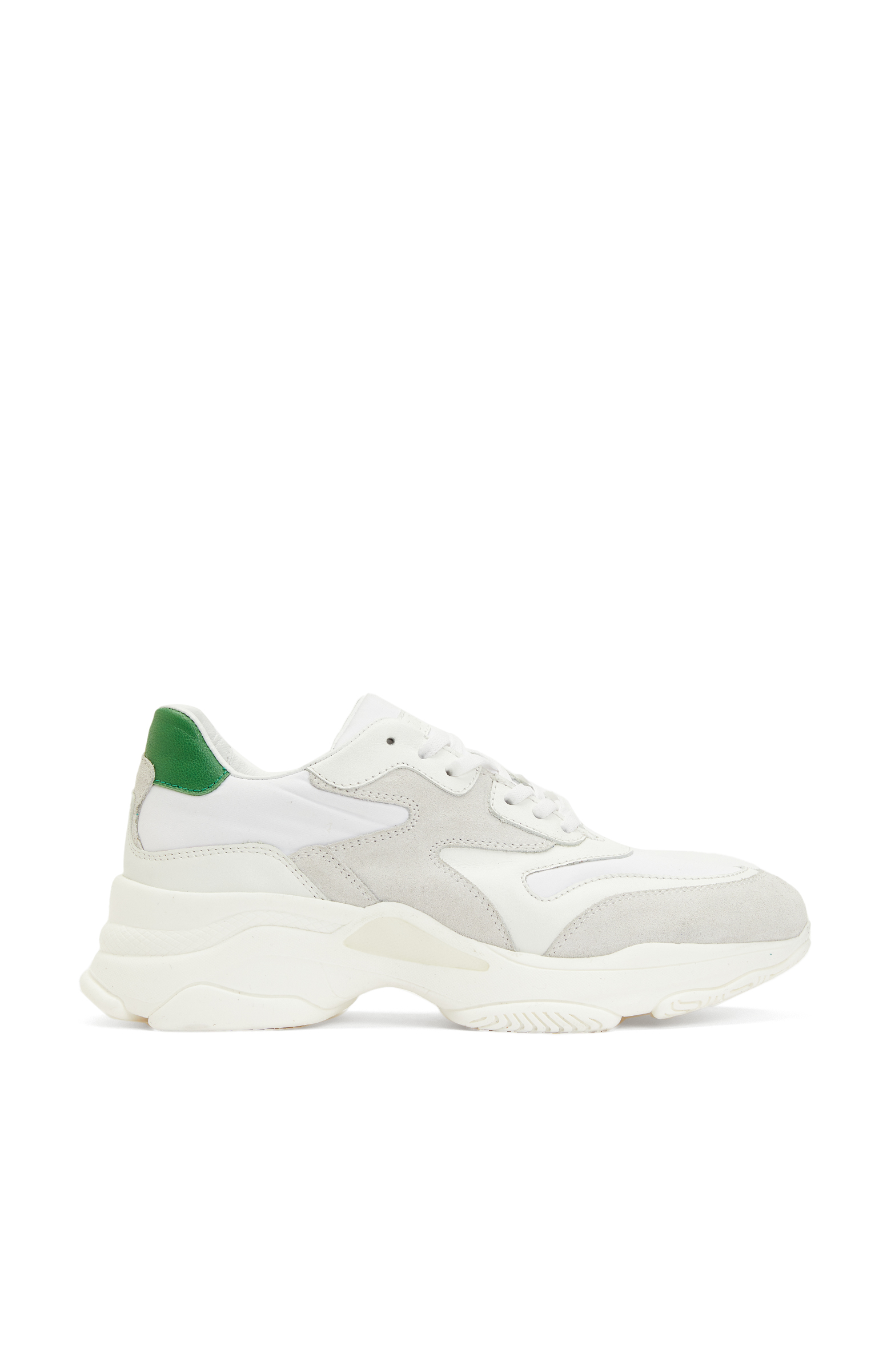 Beyaz Yeşil Kadın Süet Sneaker Beyaz Yeşil Kadın Süet Sneaker