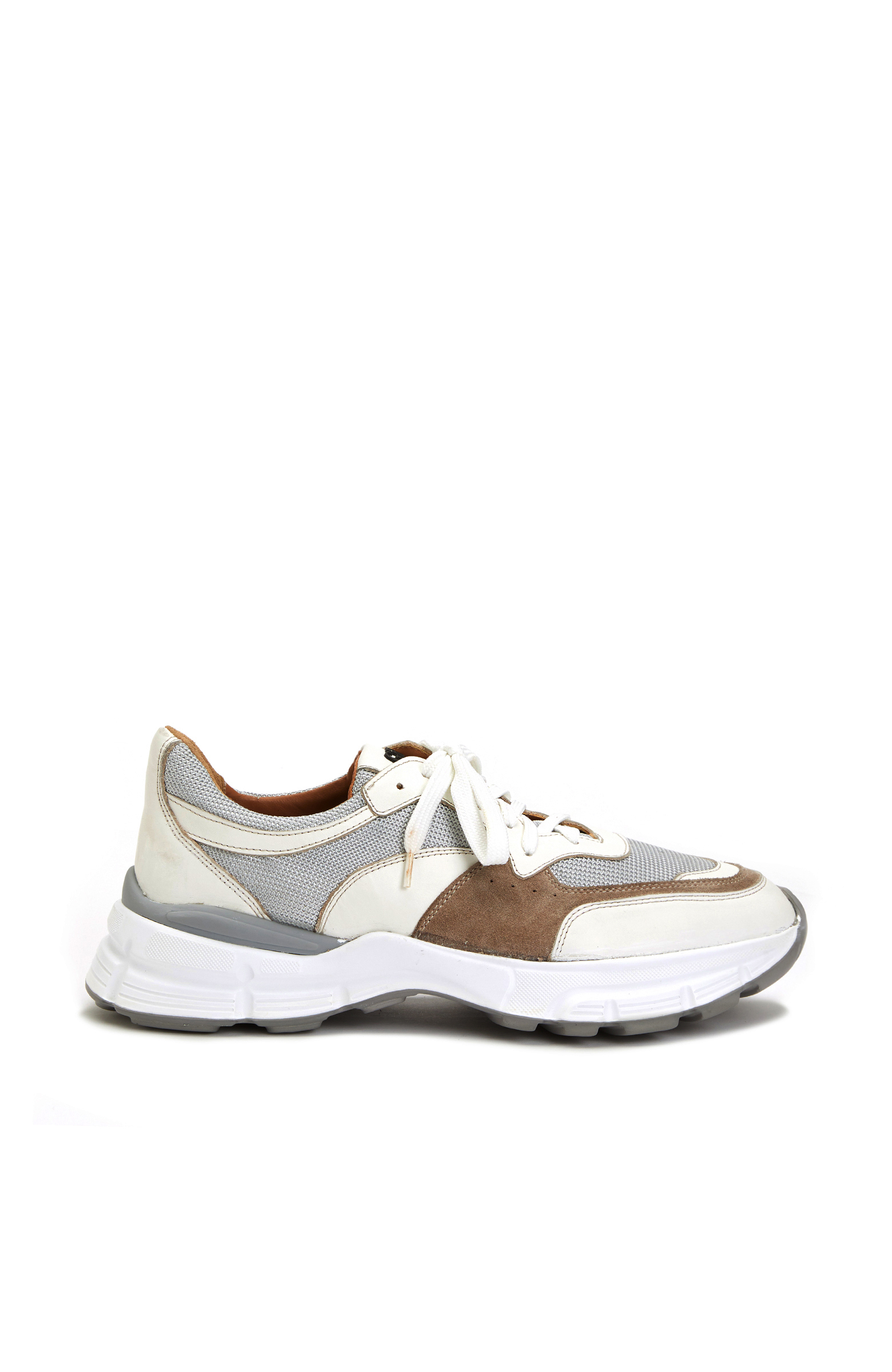 Beyaz Erkek Deri Sneaker Beyaz Erkek Deri Sneaker