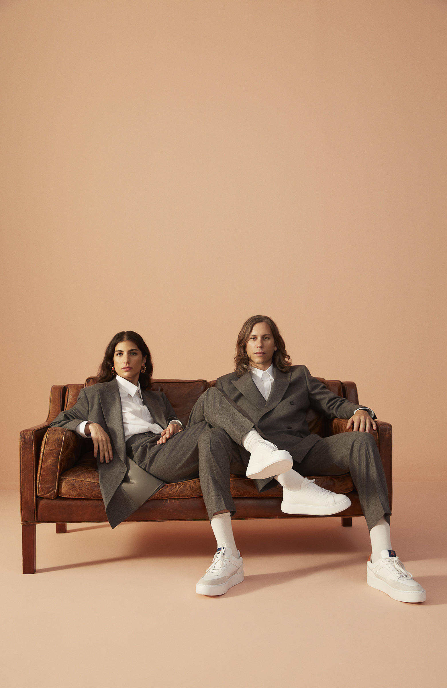 Comfort Fit Gri Yün Pantolon