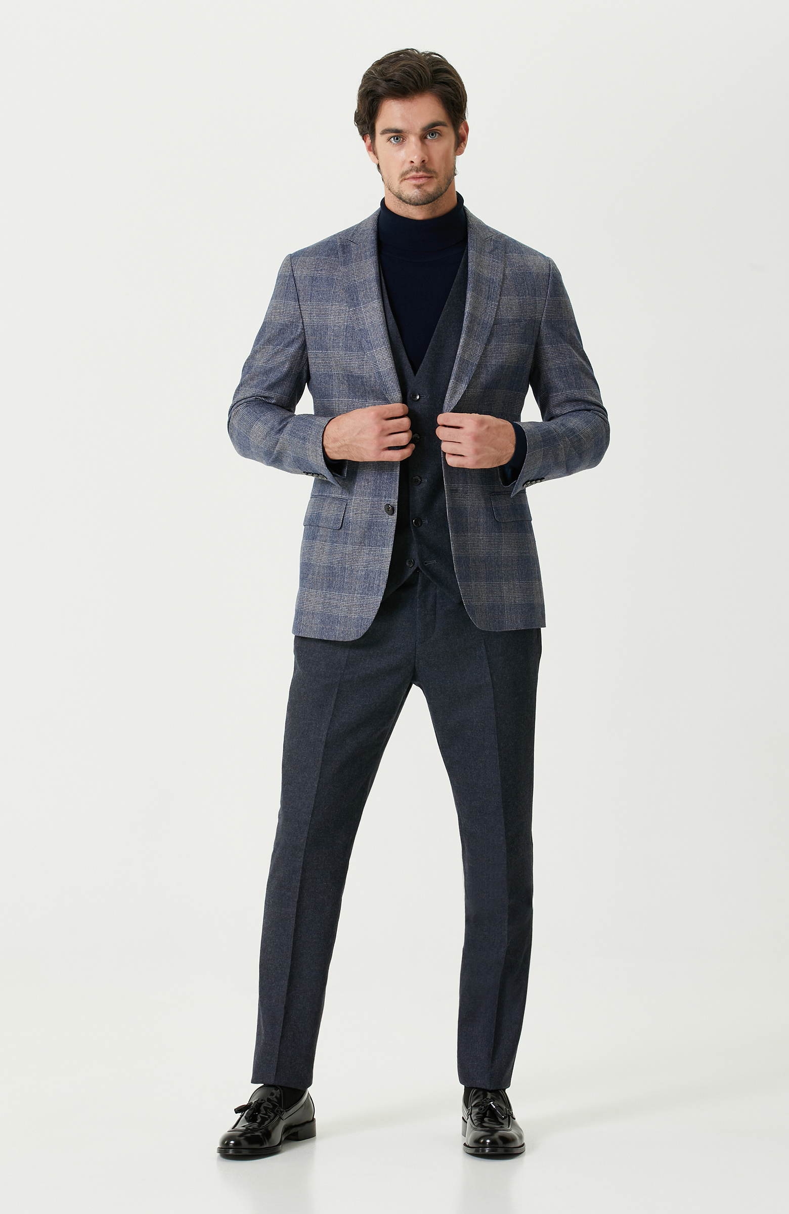 Lacivert Yün Takım Elbise