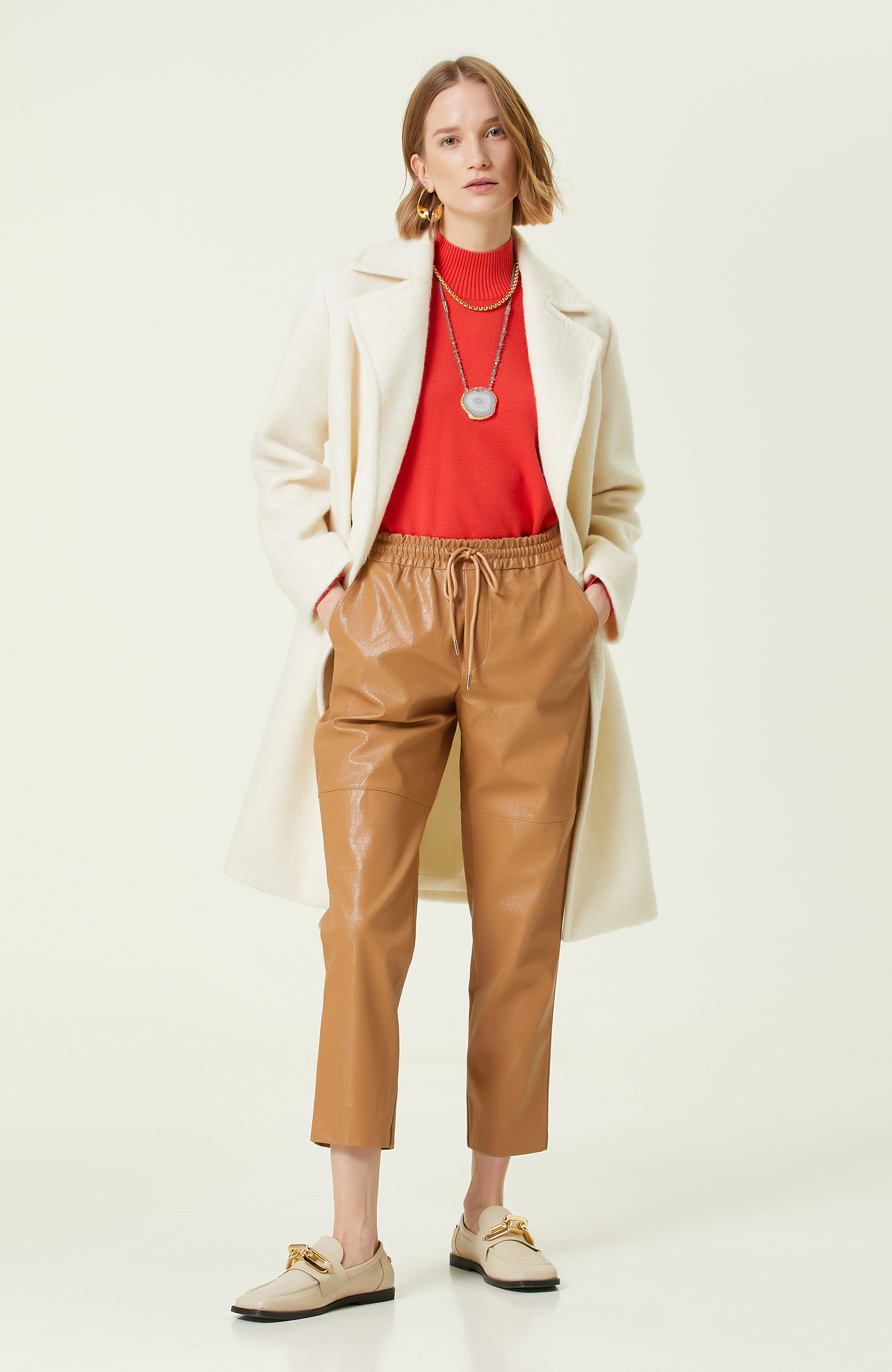 Regular Fit Camel Pantolon Regular Fit Camel Pantolon