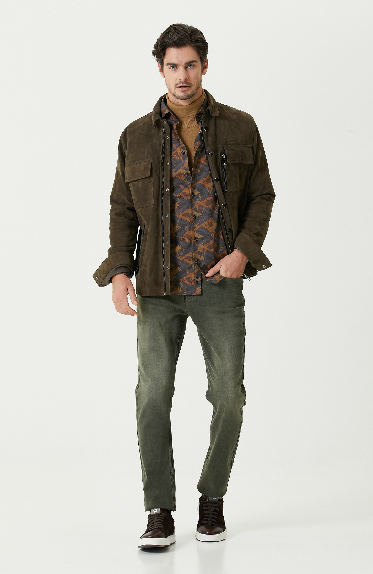 Slim Fit Haki Denim Pantolon Slim Fit Haki Denim Pantolon