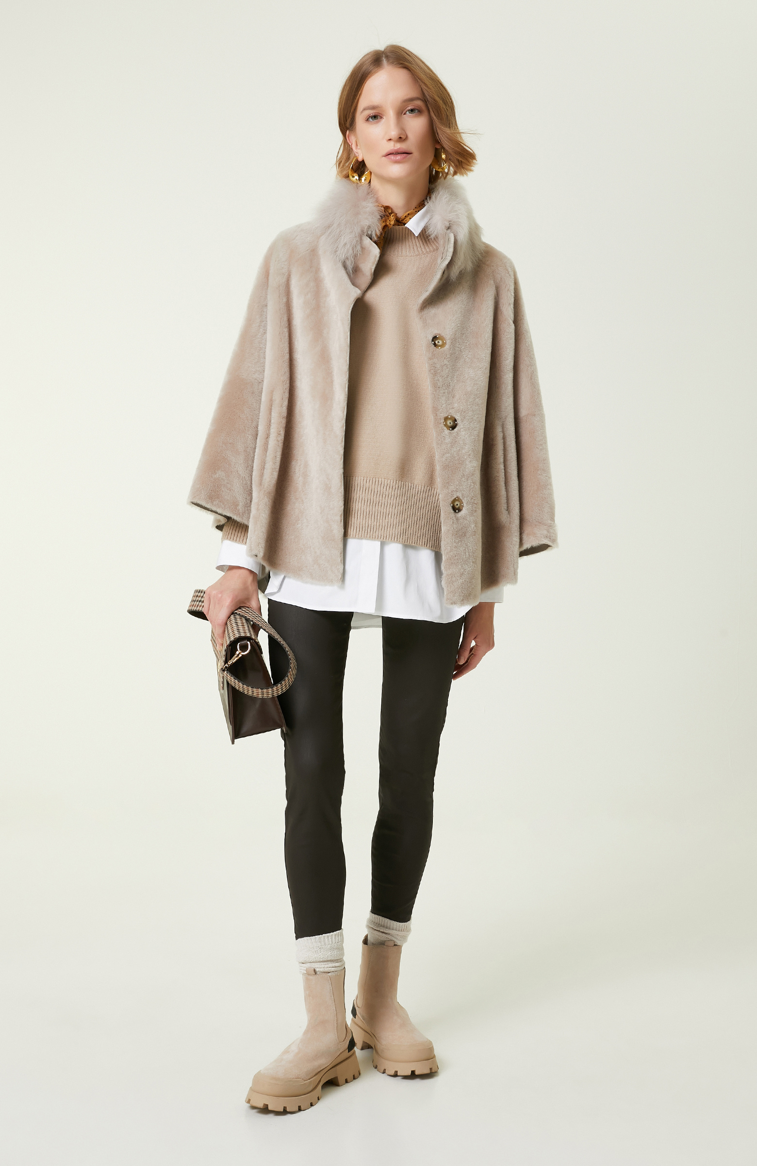 Skinny Fit Kahverengi Denim Pantolon