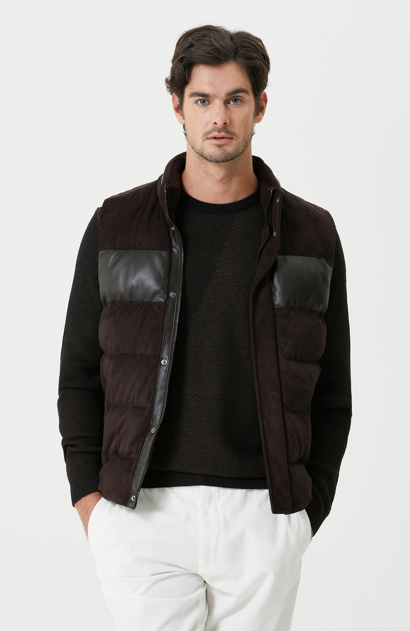 Kahverengi Casual Yelek Kahverengi Casual Yelek