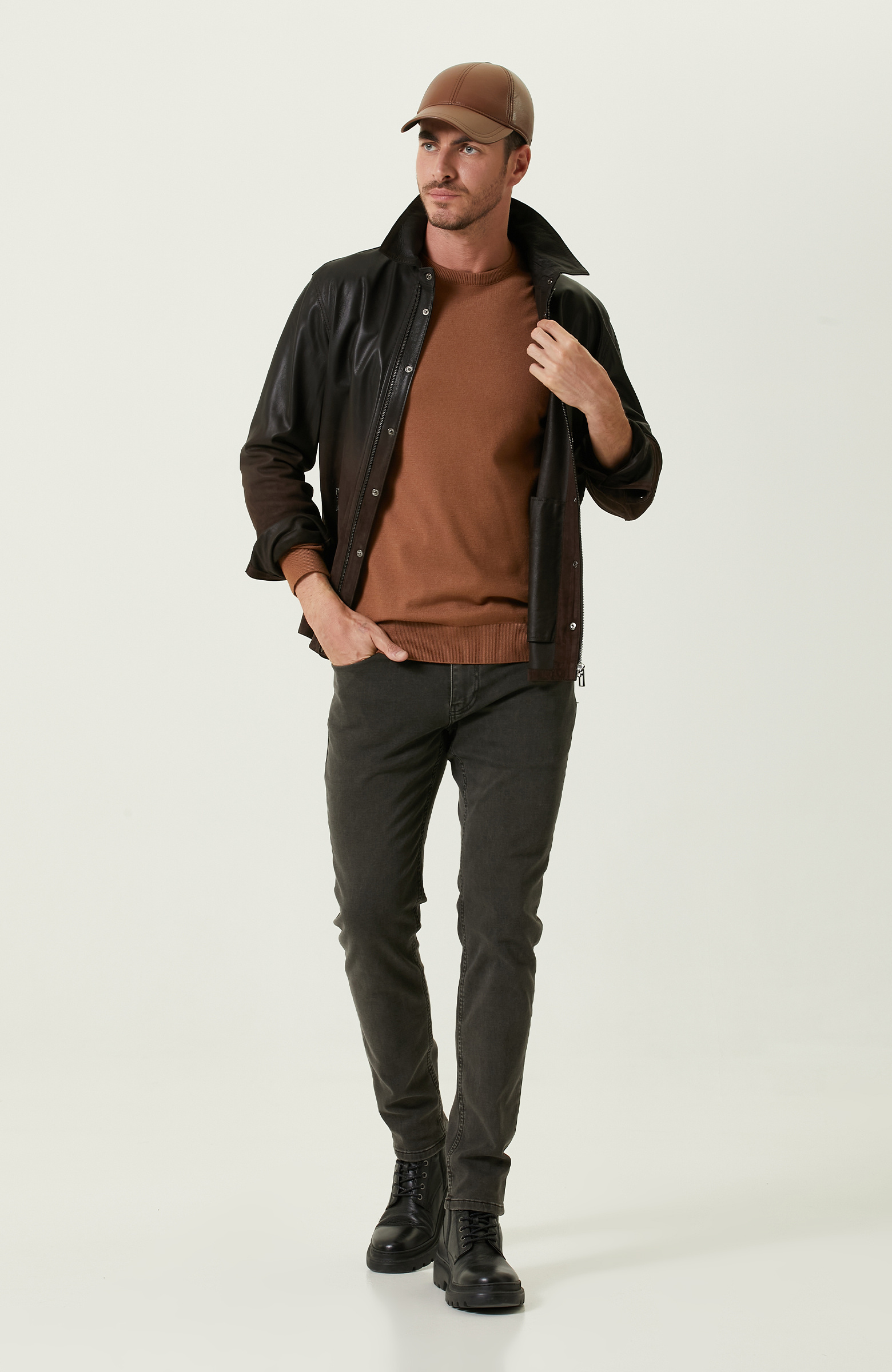 Slim Fit Haki Denim Pantolon Slim Fit Haki Denim Pantolon