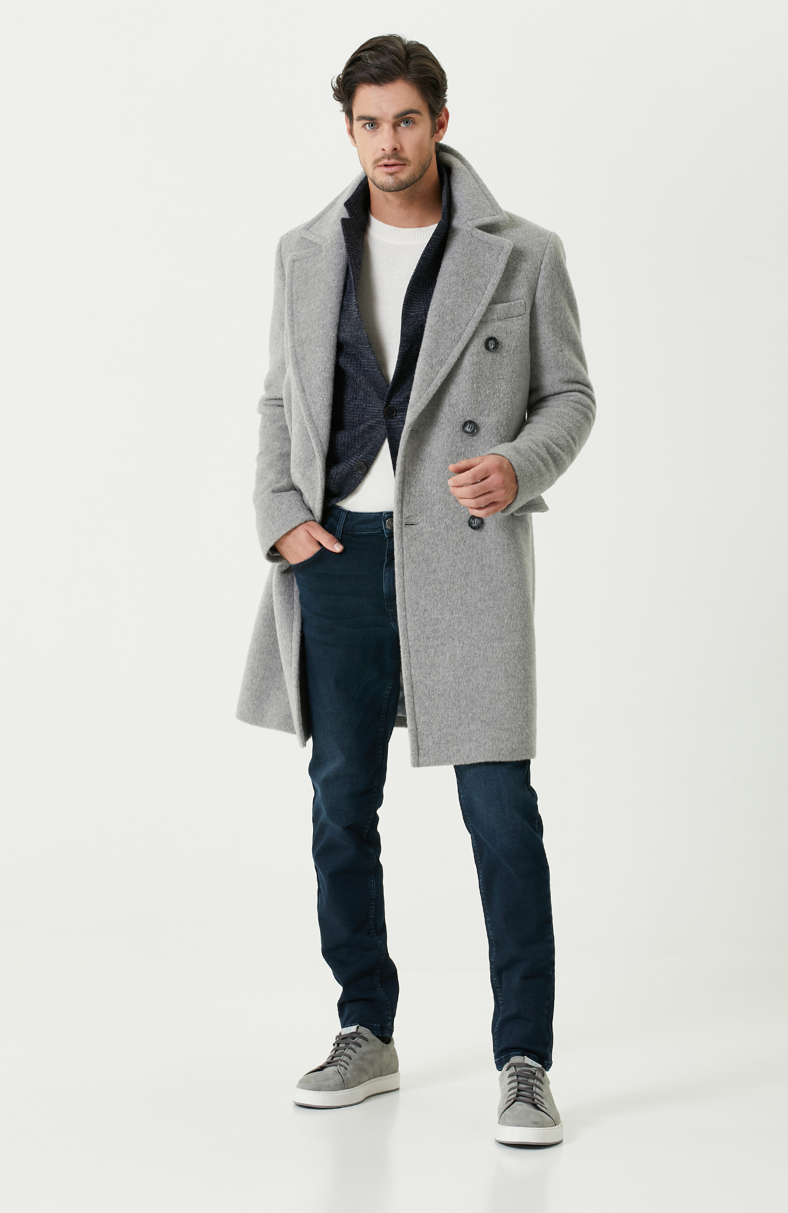 Slim Fit Lacivert Denim Pantolon