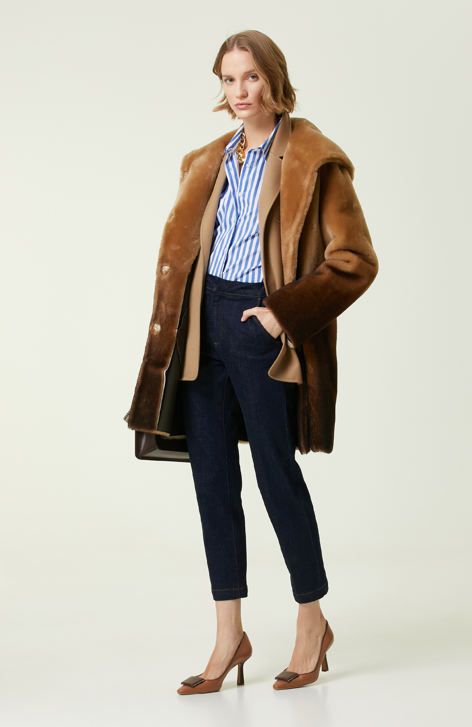 Basic Fit Mavi Denim Pantolon