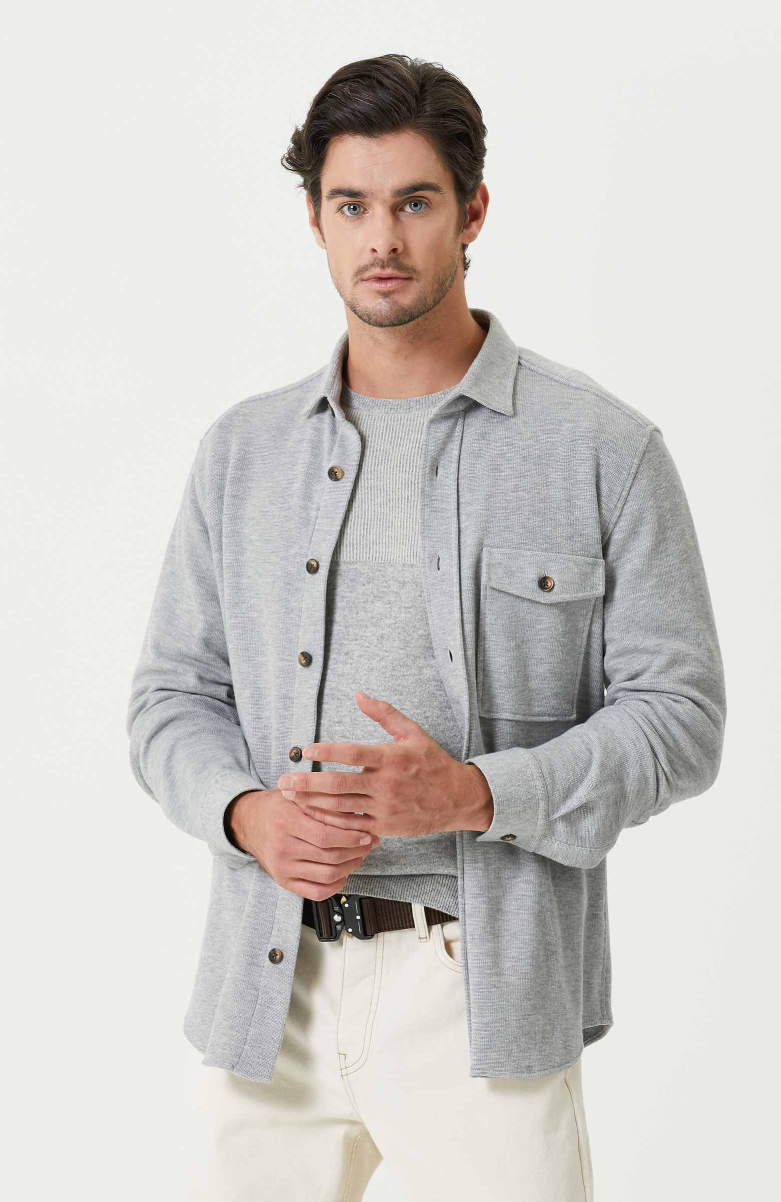 Comfort Fit Gri Gömlek